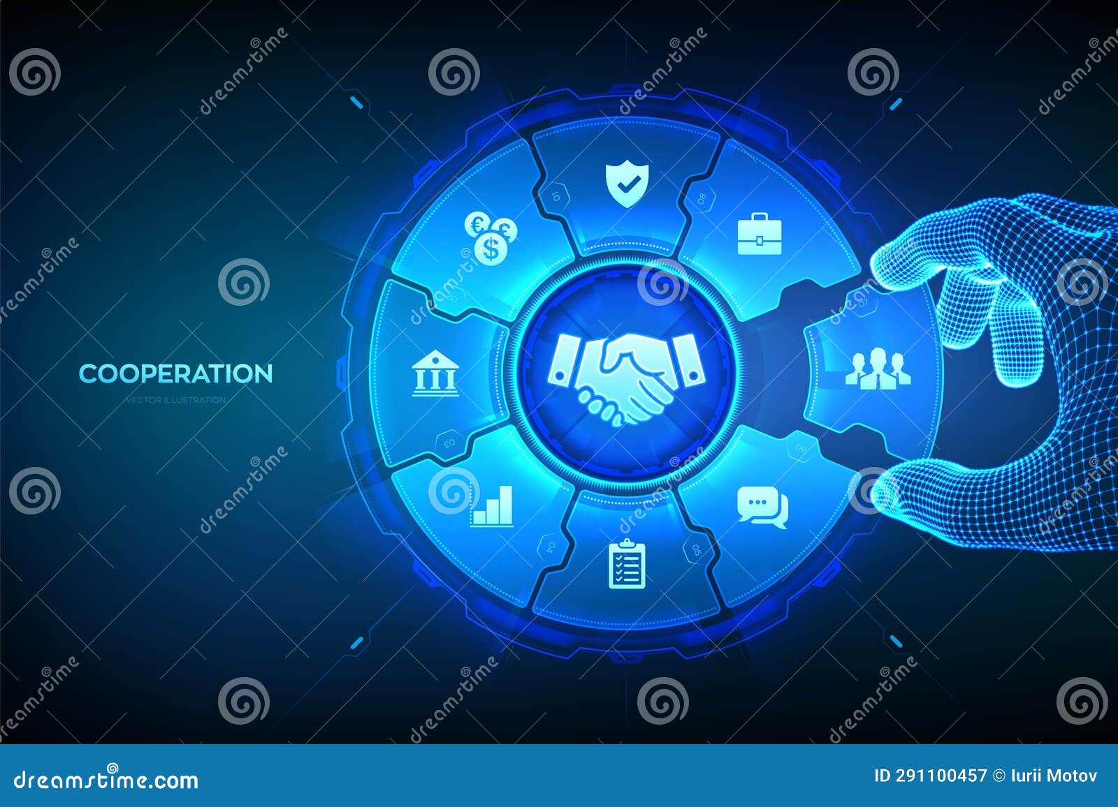 Partnership Technology Concept. Business Partnership. Global ...