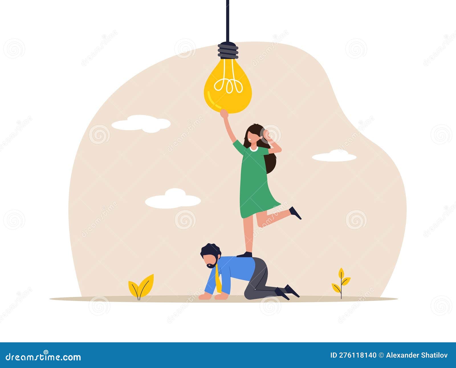 Partnership To Success Together, Teamwork Help Get Solution To Solve ...