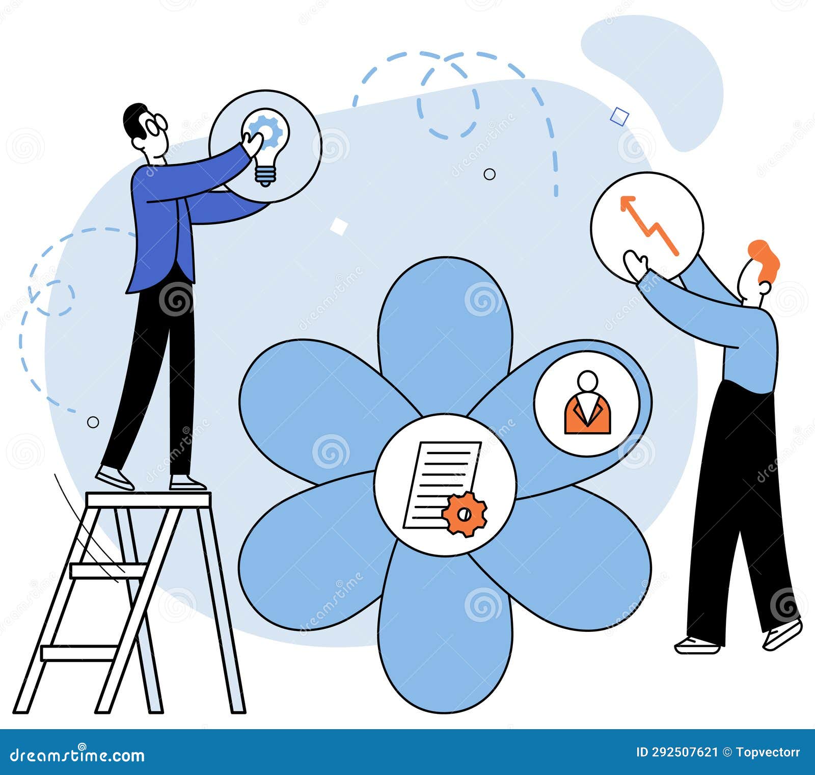 Partnership To Success Together Teamwork Help Get Solution To Solve ...