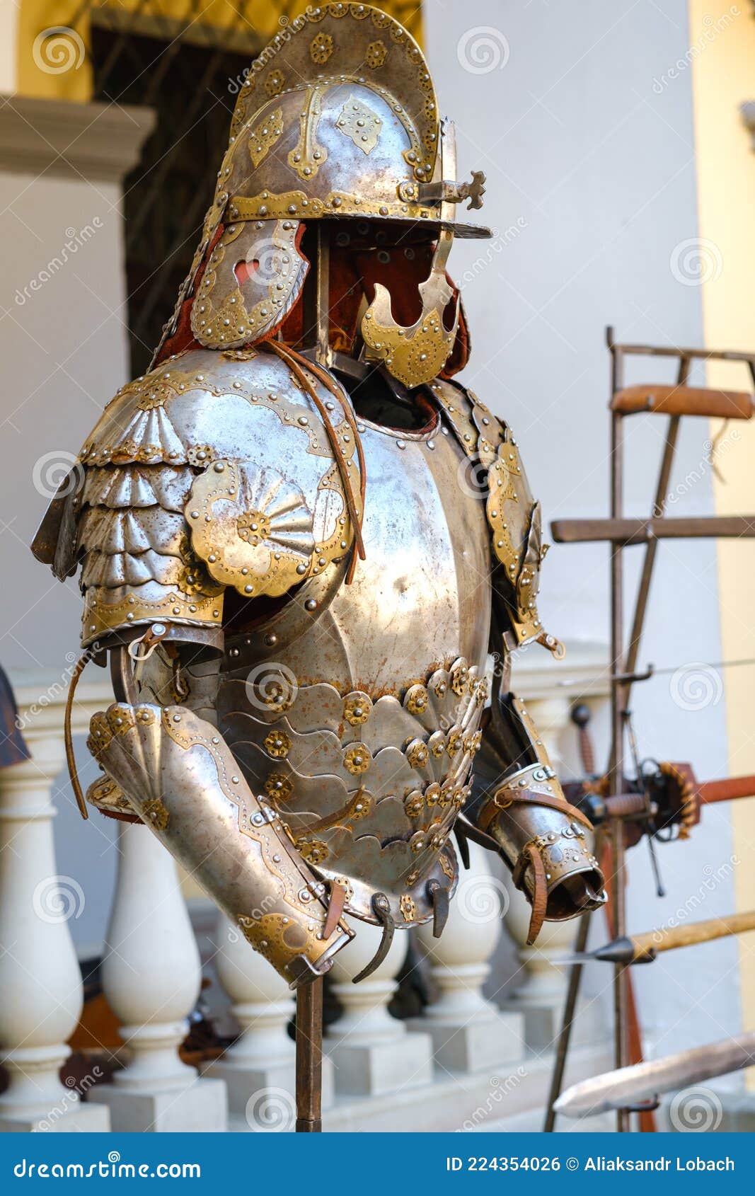 Parts of Ancient Knight S Armor.a Medieval Concept Stock Photo - Image ...