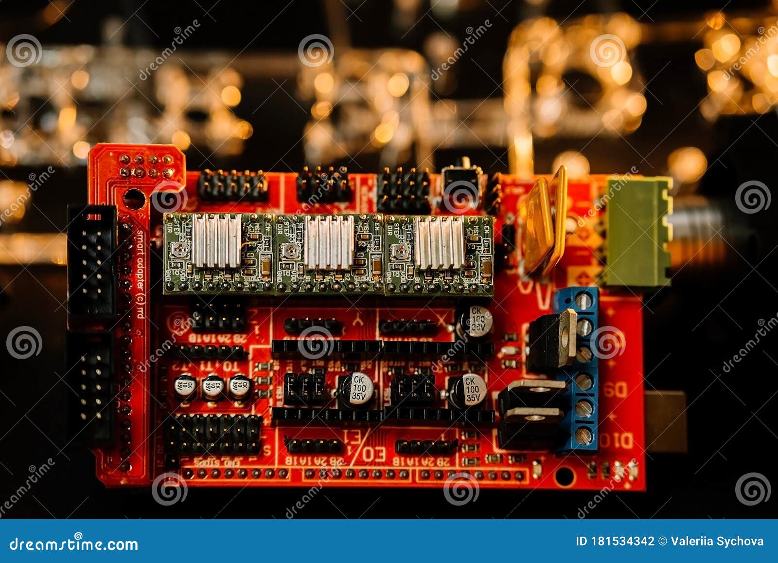 Arduino Uno Board Connected To Micro Servo And Joystick Using Jumper