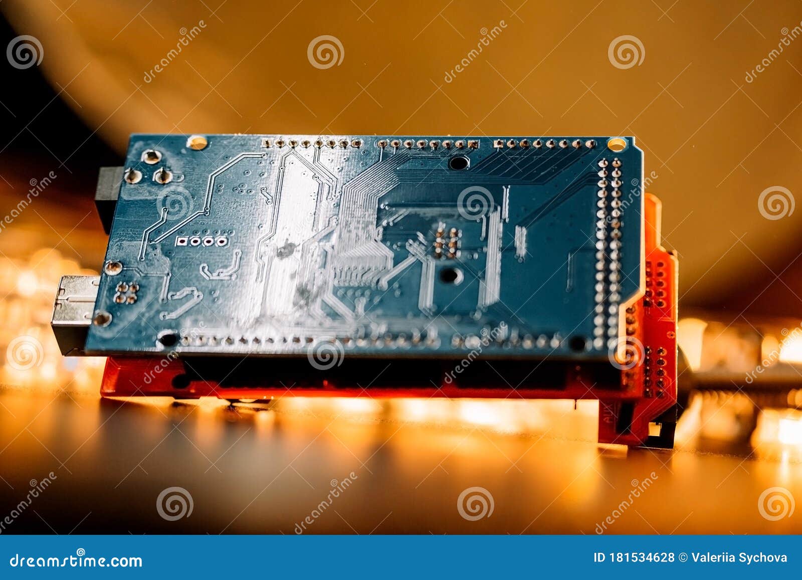 Arduino Uno Board Connected To Micro Servo And Joystick Using Jumper