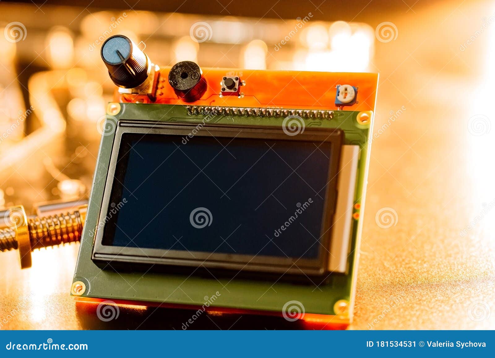 Parts for Assembly Cnc Machine. Display for Controlling the Machine ...