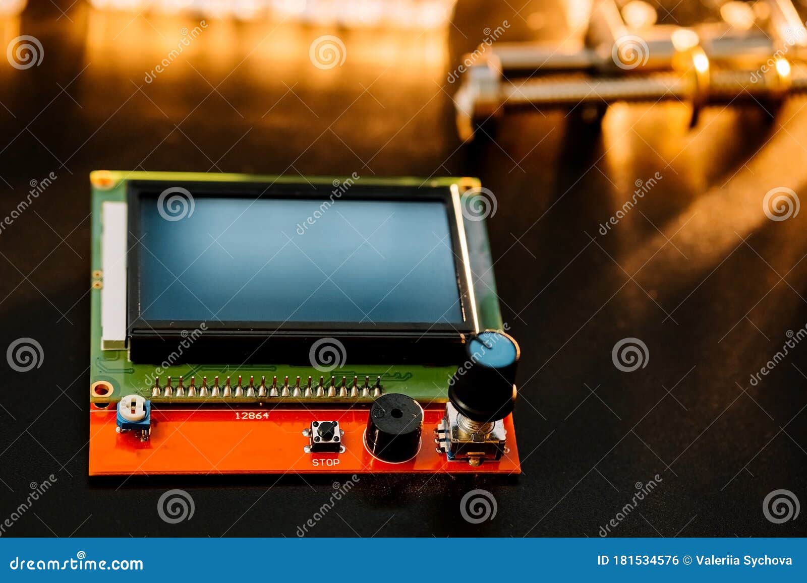 Parts for Assembly Cnc Machine. Display for Controlling the Machine ...