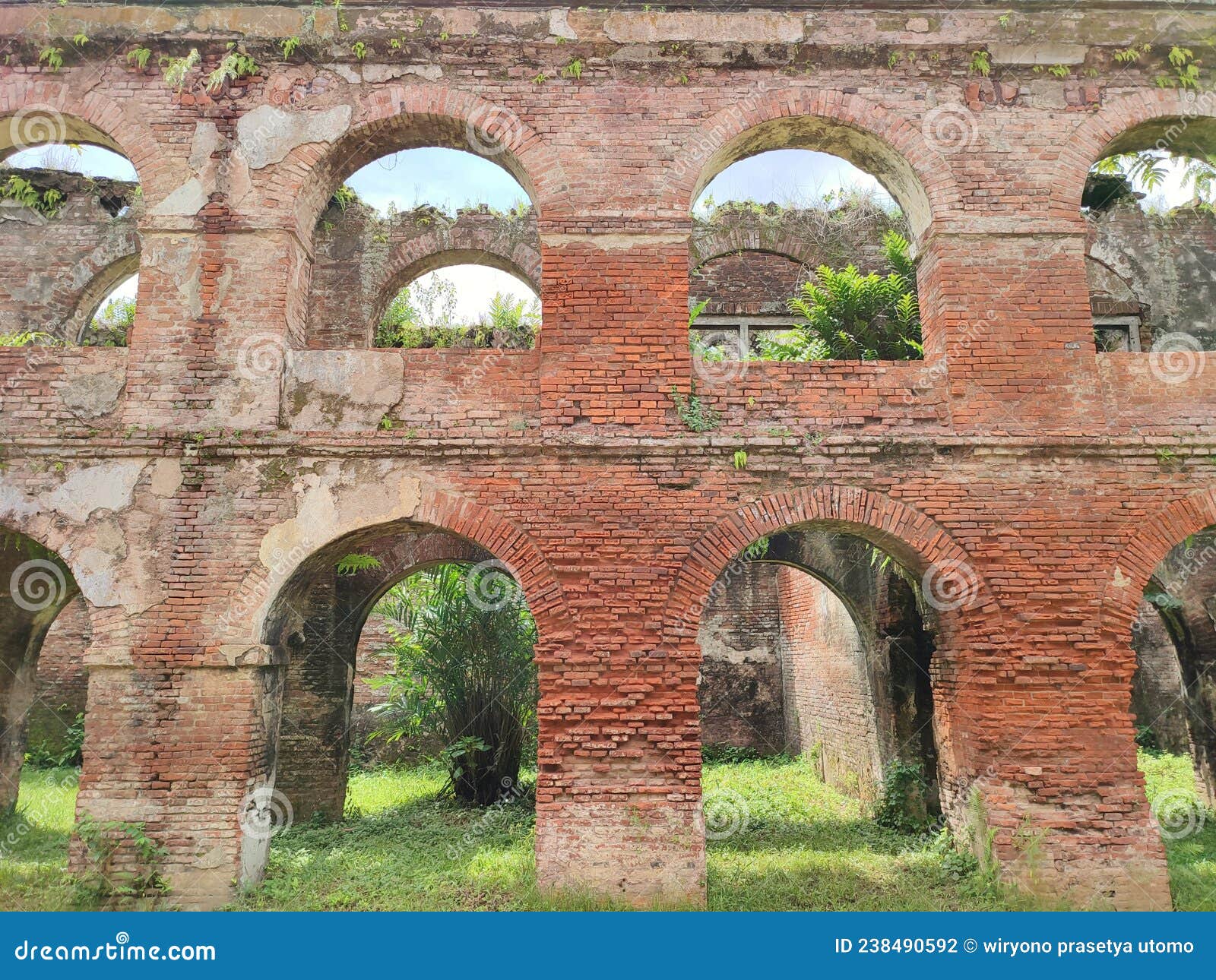 Parts of the Former Colonial Fort Building Stock Photo - Image of ...