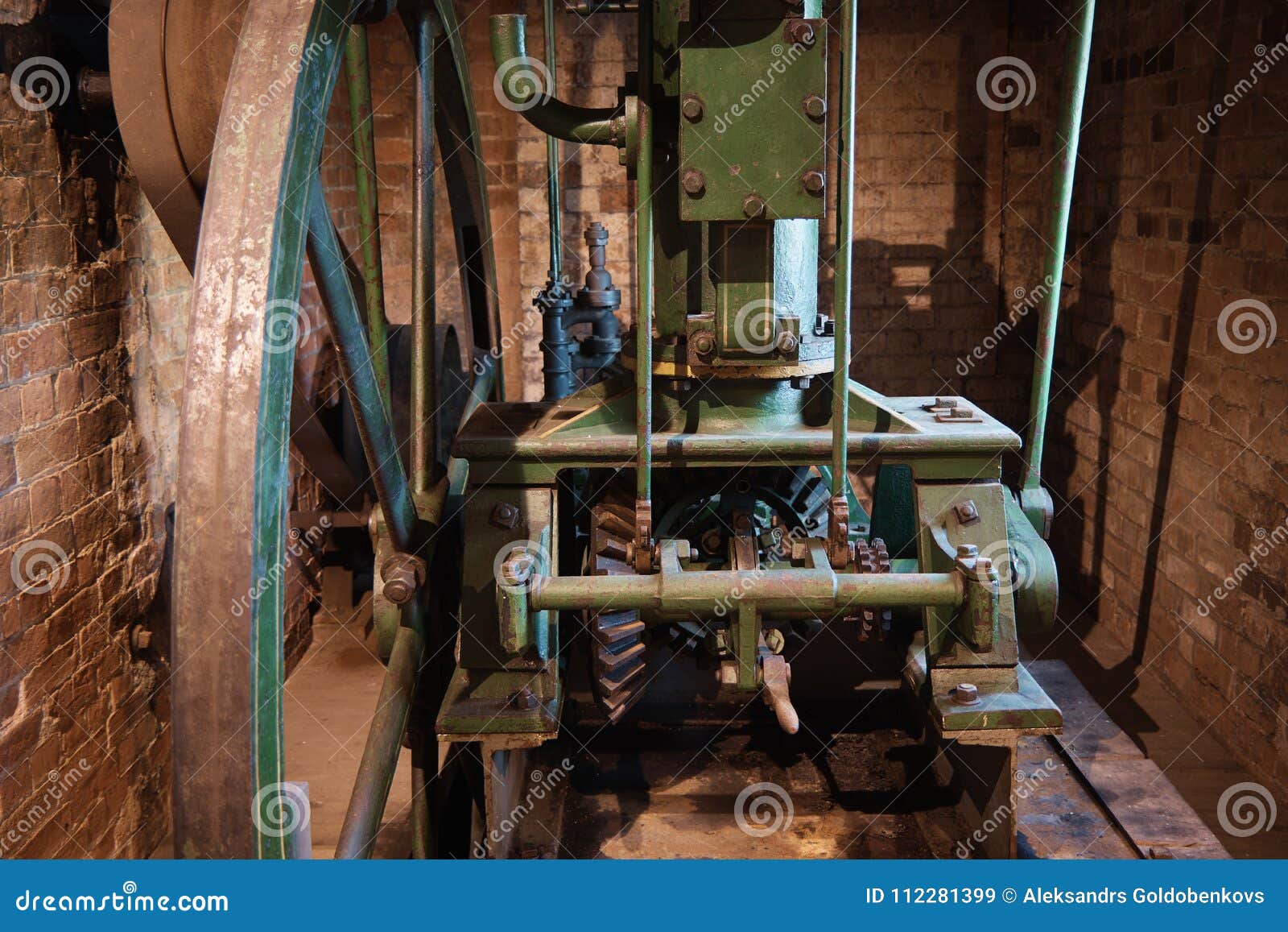 Interior of Old Water Mill . Stock Image - Image of closed ...