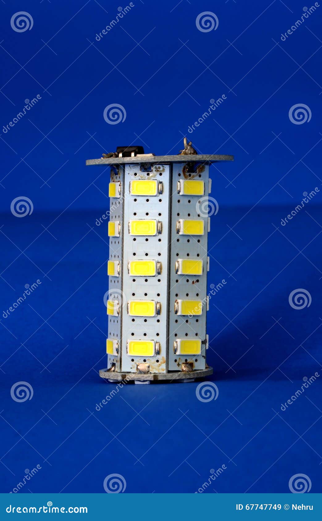 Parts of led light bulb stock image. Image of electric - 67747749