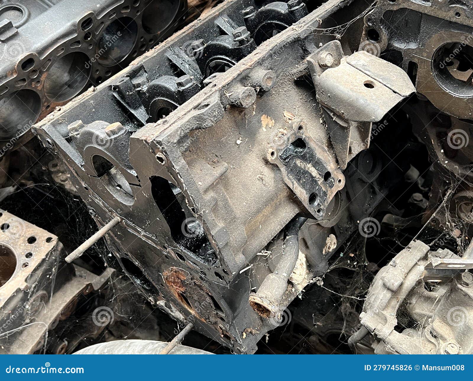 Parts of Old Broken Machine Under Corrosion Closeup Stock Photo - Image ...