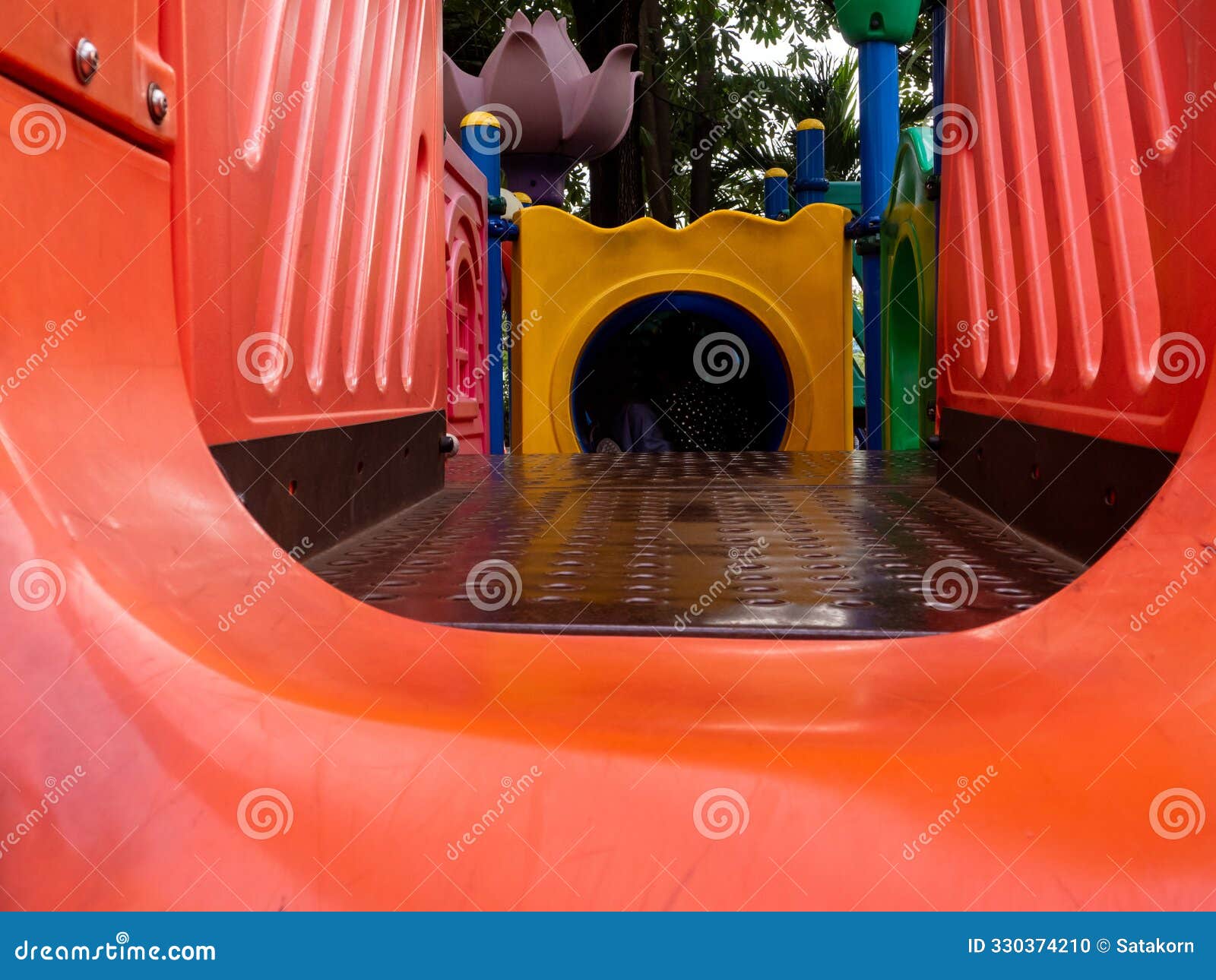 Parts of Playground Equipment Stock Photo - Image of plastic, structure ...