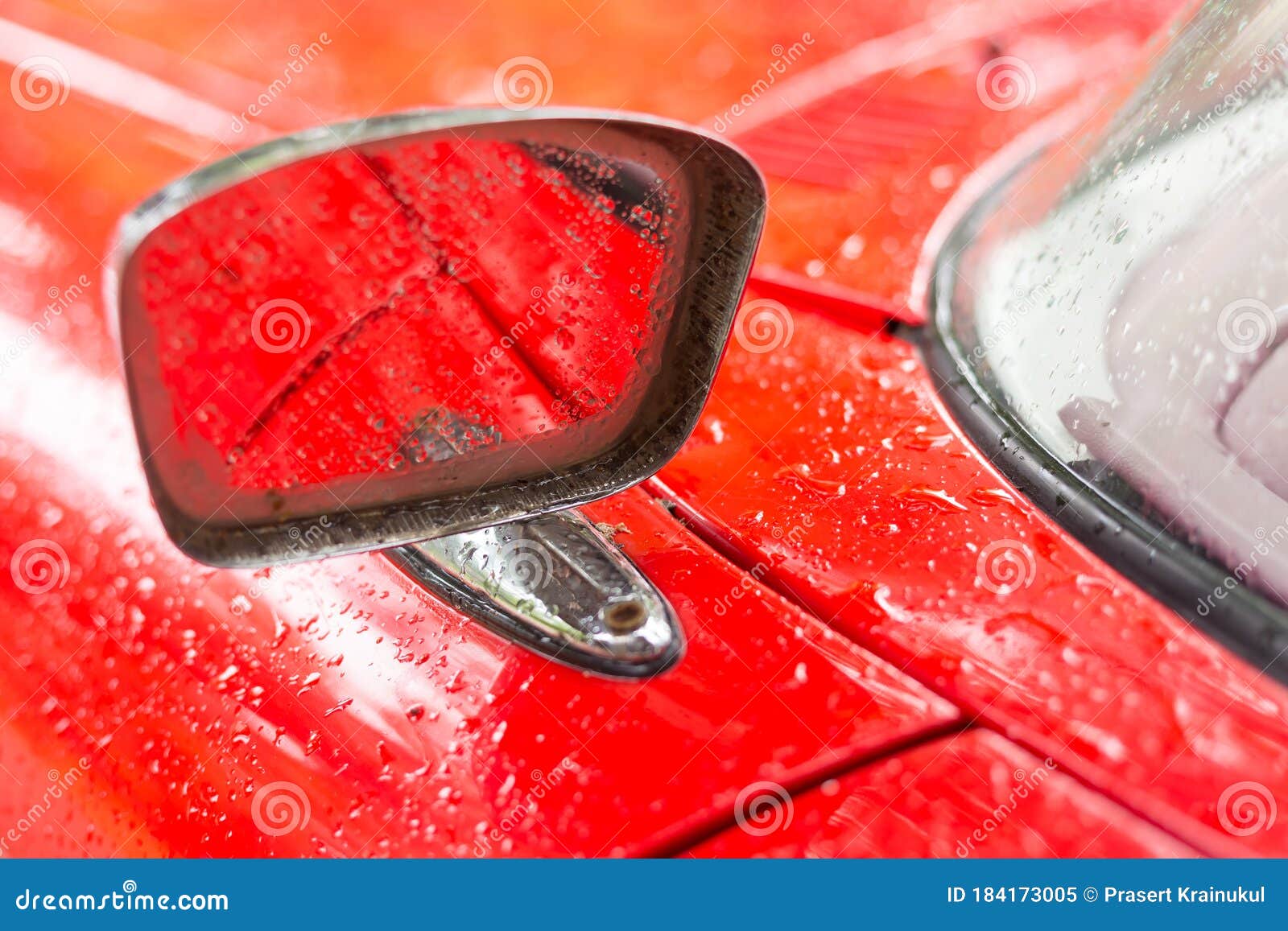 Parts of the Red Vintage Car Stock Image - Image of parts, headlights ...
