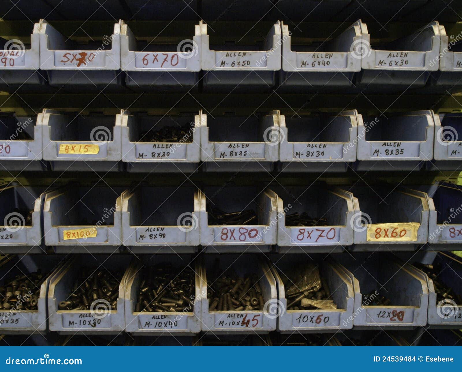 Parts separator stock photo. Image of produce, screws - 24539484