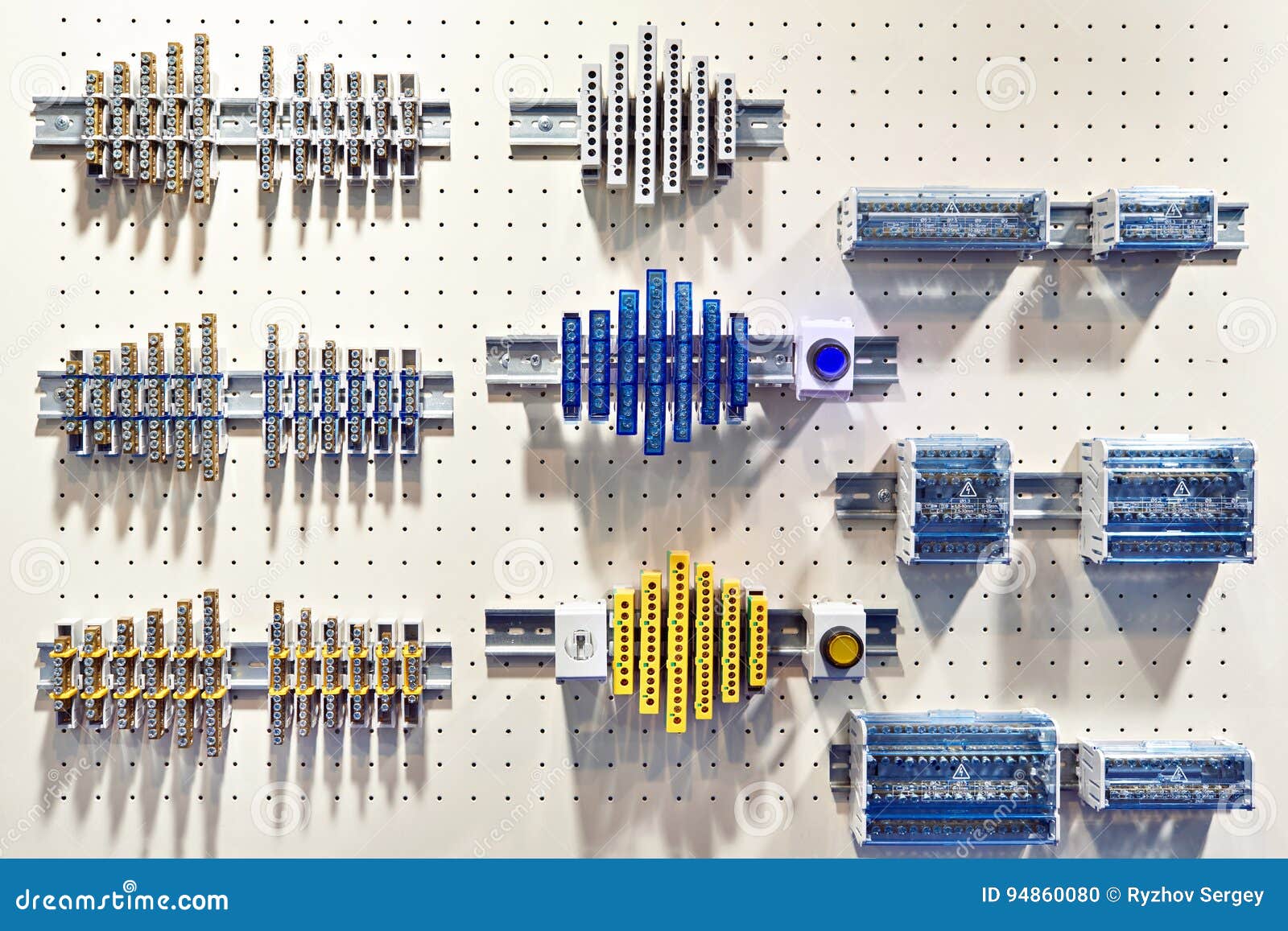 Parts Terminal for Electrical Installation in Store Stock Photo - Image ...