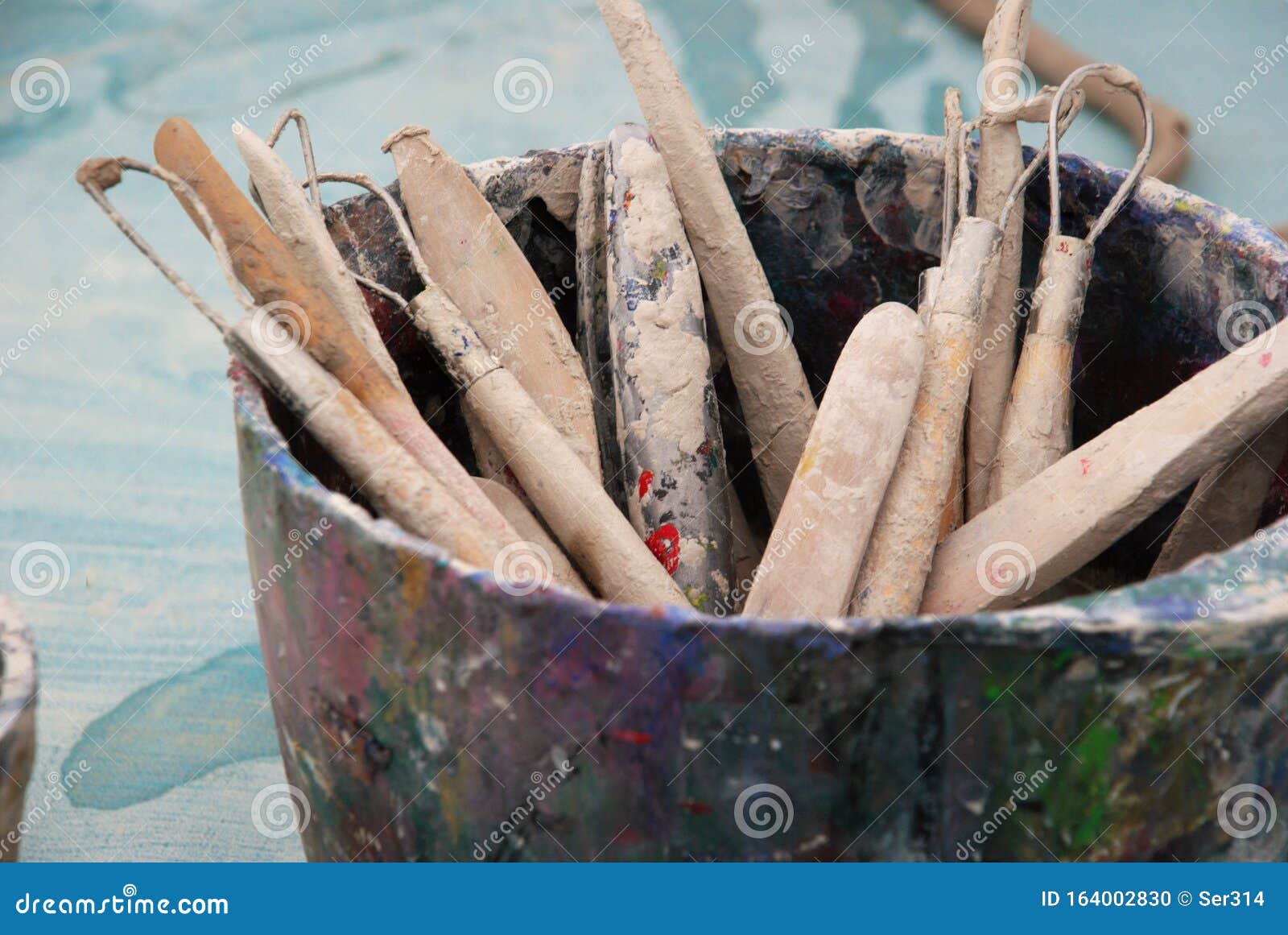 For Making Crafts from Plasticine Stock Photo - Image of devices ...