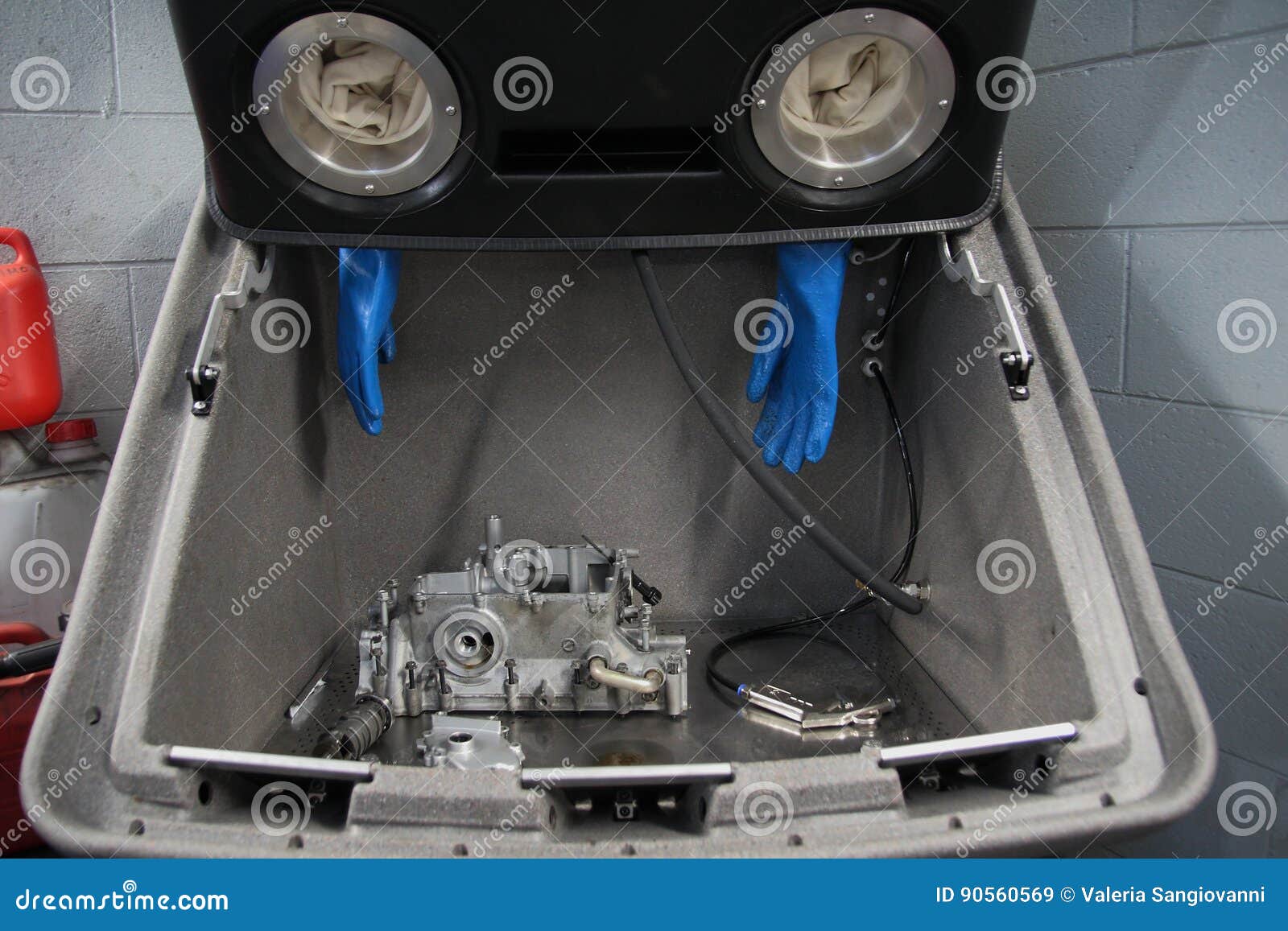 Parts washing machines stock image. Image of compared - 90560569