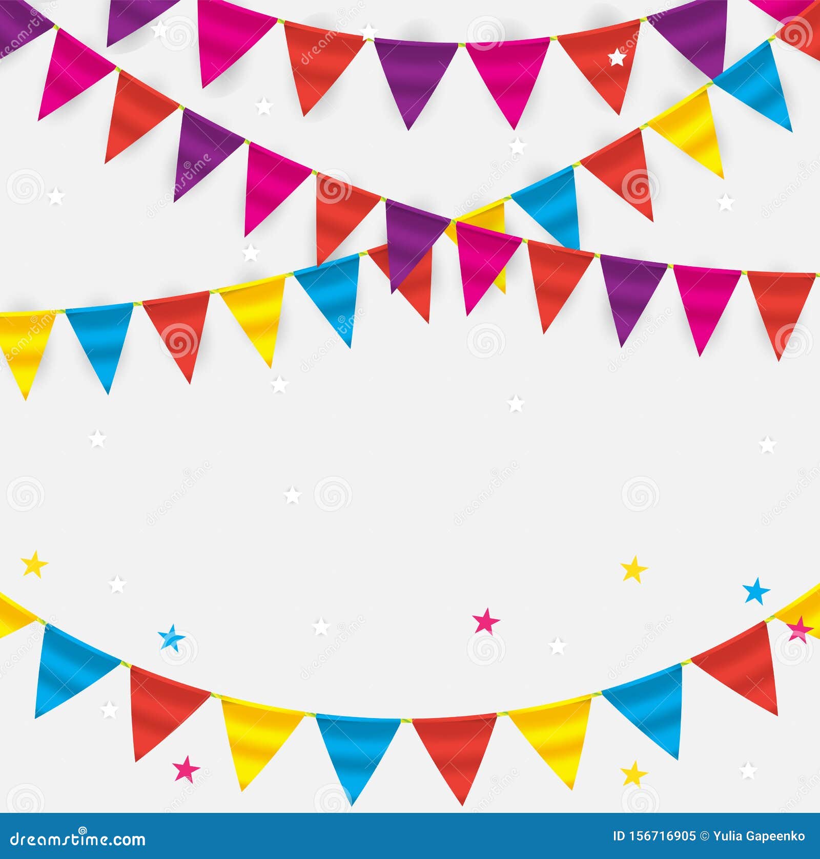 Party Background with Flags Vector Illustration Stock Illustration - Illustration of enjoyment ...