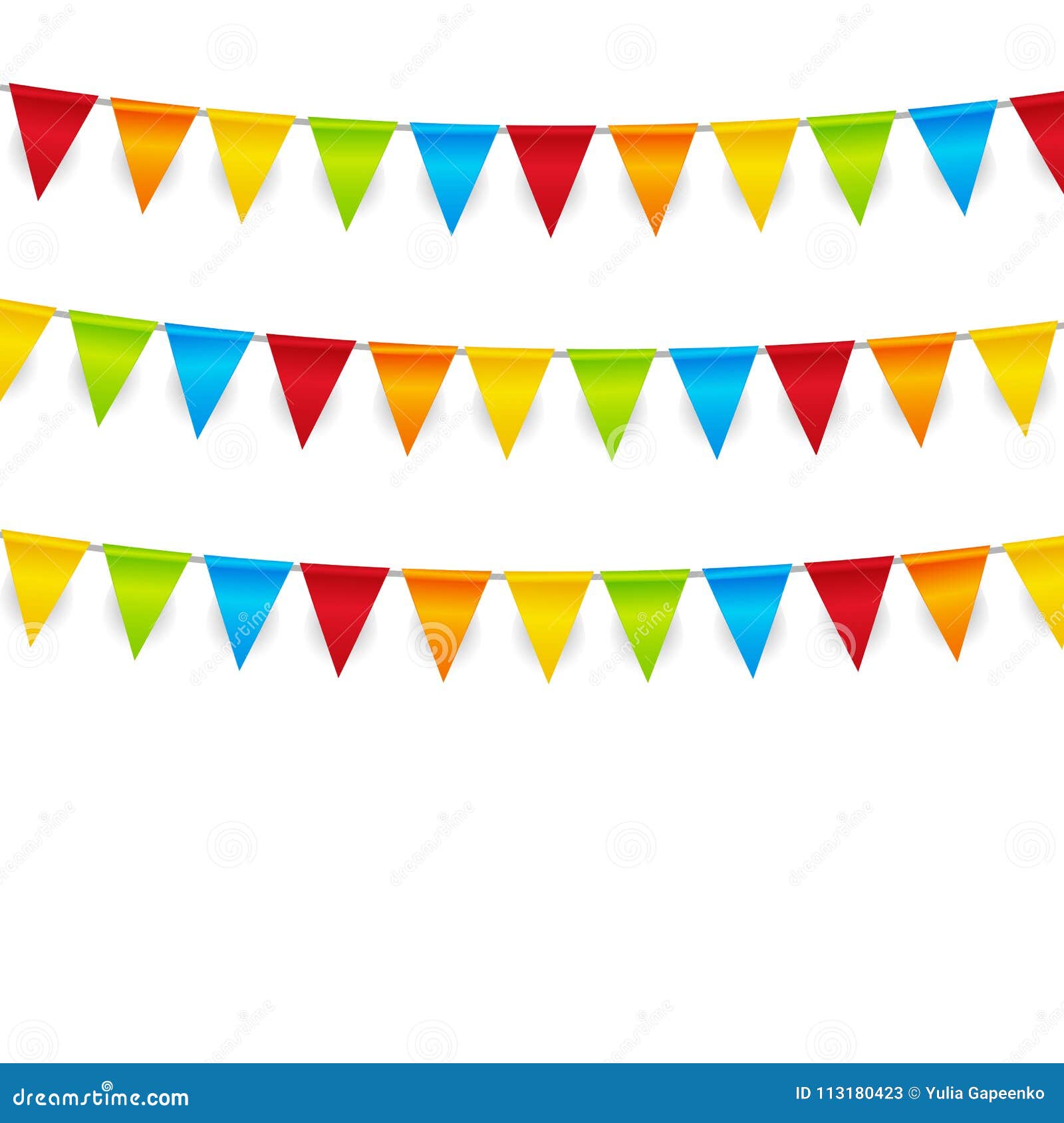 Party Background with Flags Vector Illustration Stock Vector - Illustration of happy, decoration ...