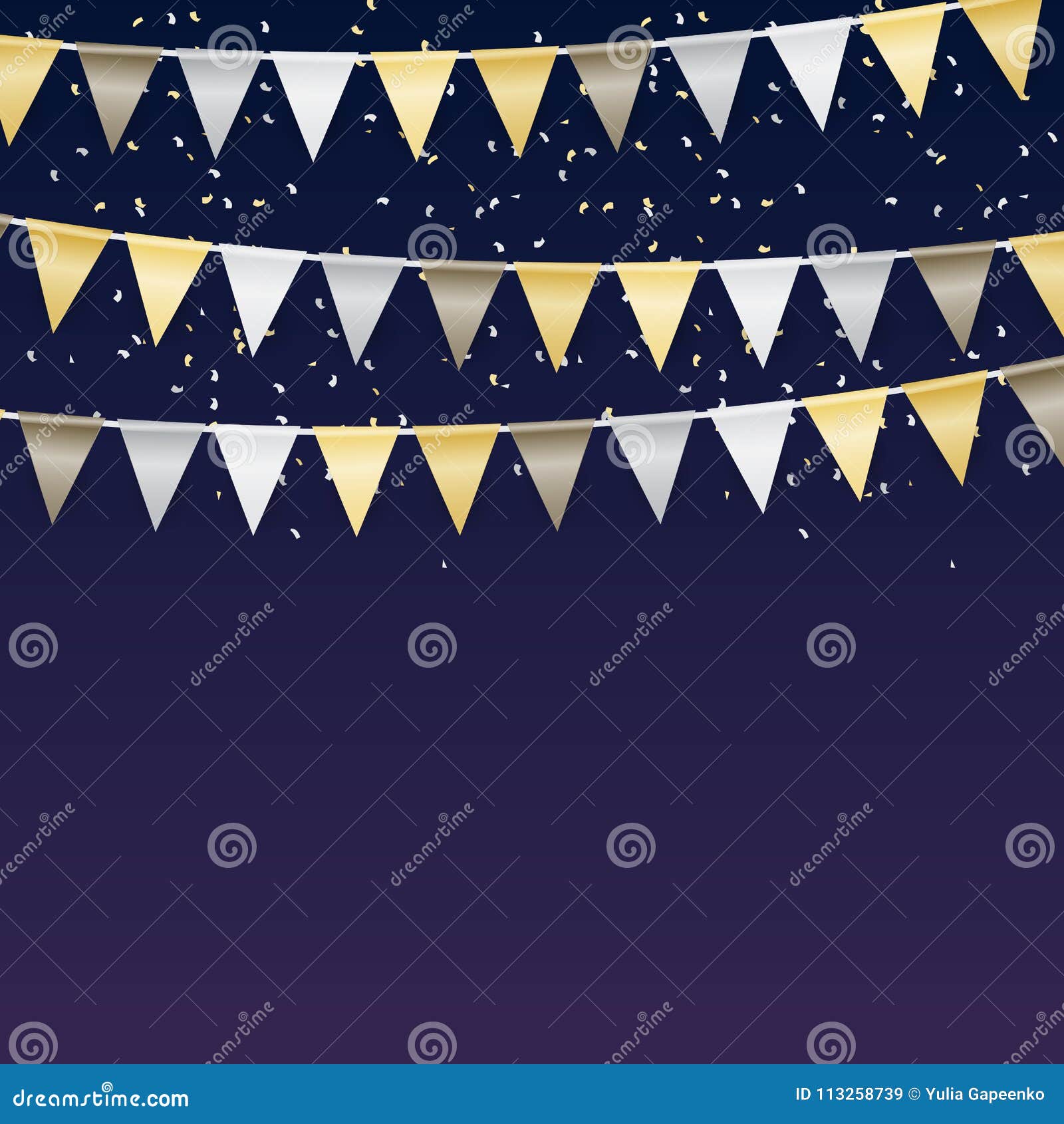 Party Background with Flags Vector Illustration Stock Vector - Illustration of fair, place ...