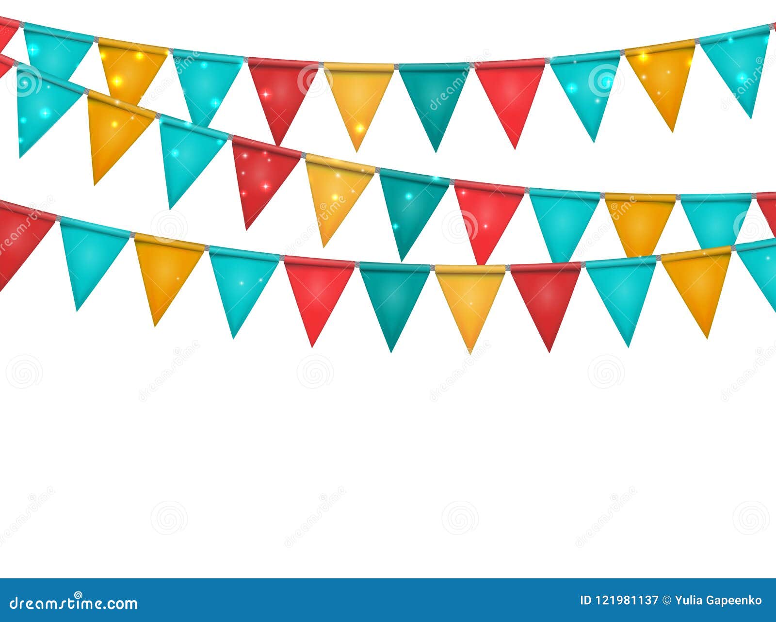 Party Background with Flags Vector Illustration Stock Vector - Illustration of vector, fair ...