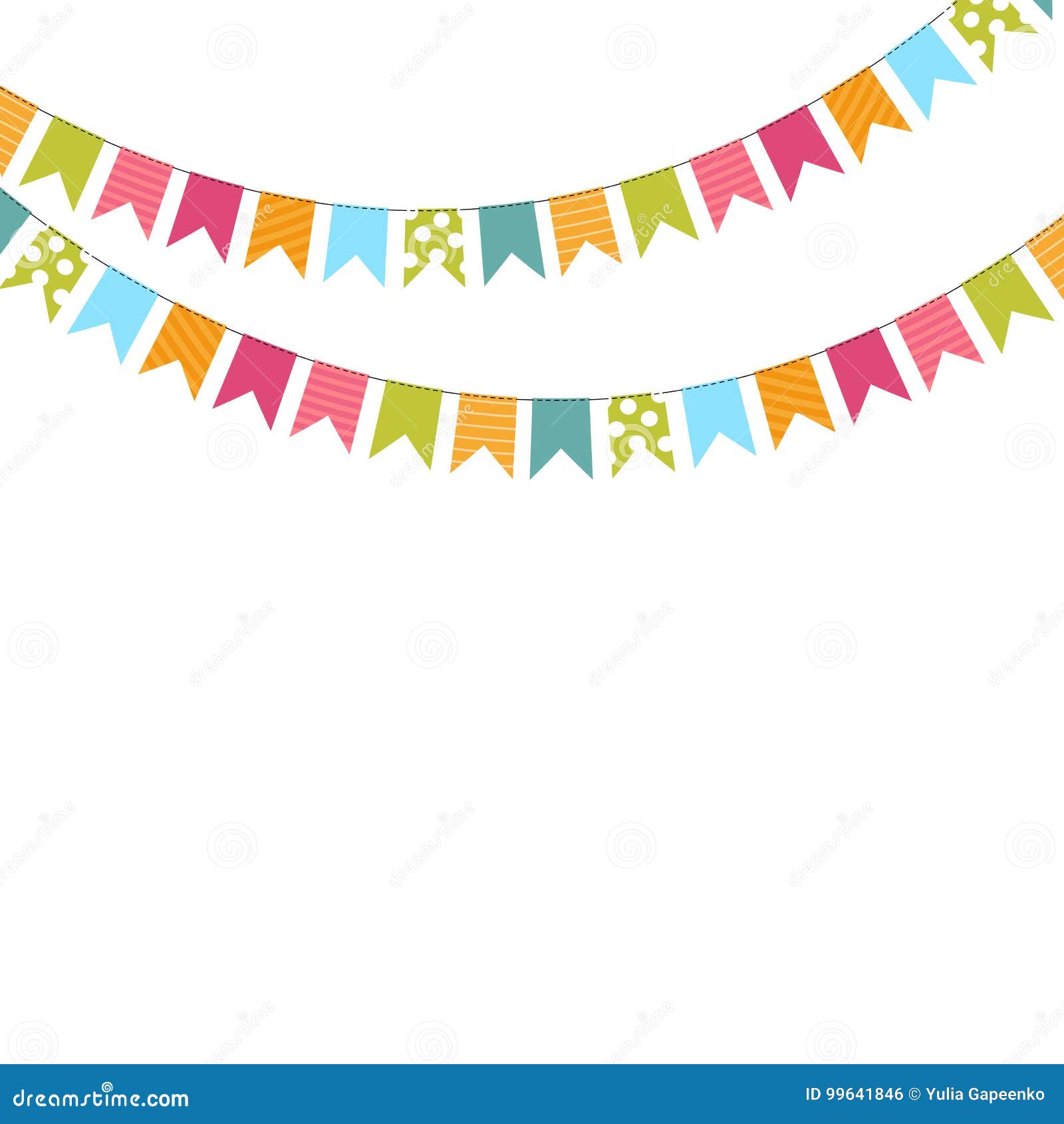 Party Background with Flags Vector Illustration Stock Vector - Illustration of celebrate ...