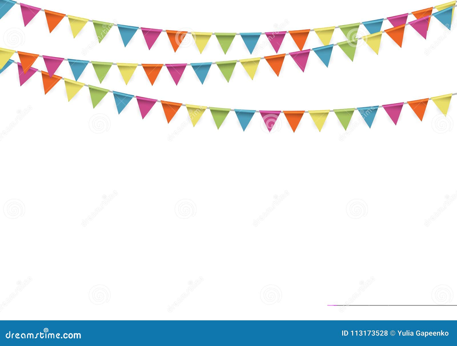 Party Background with Flags Vector Illustration Stock Vector - Illustration of element, festival ...