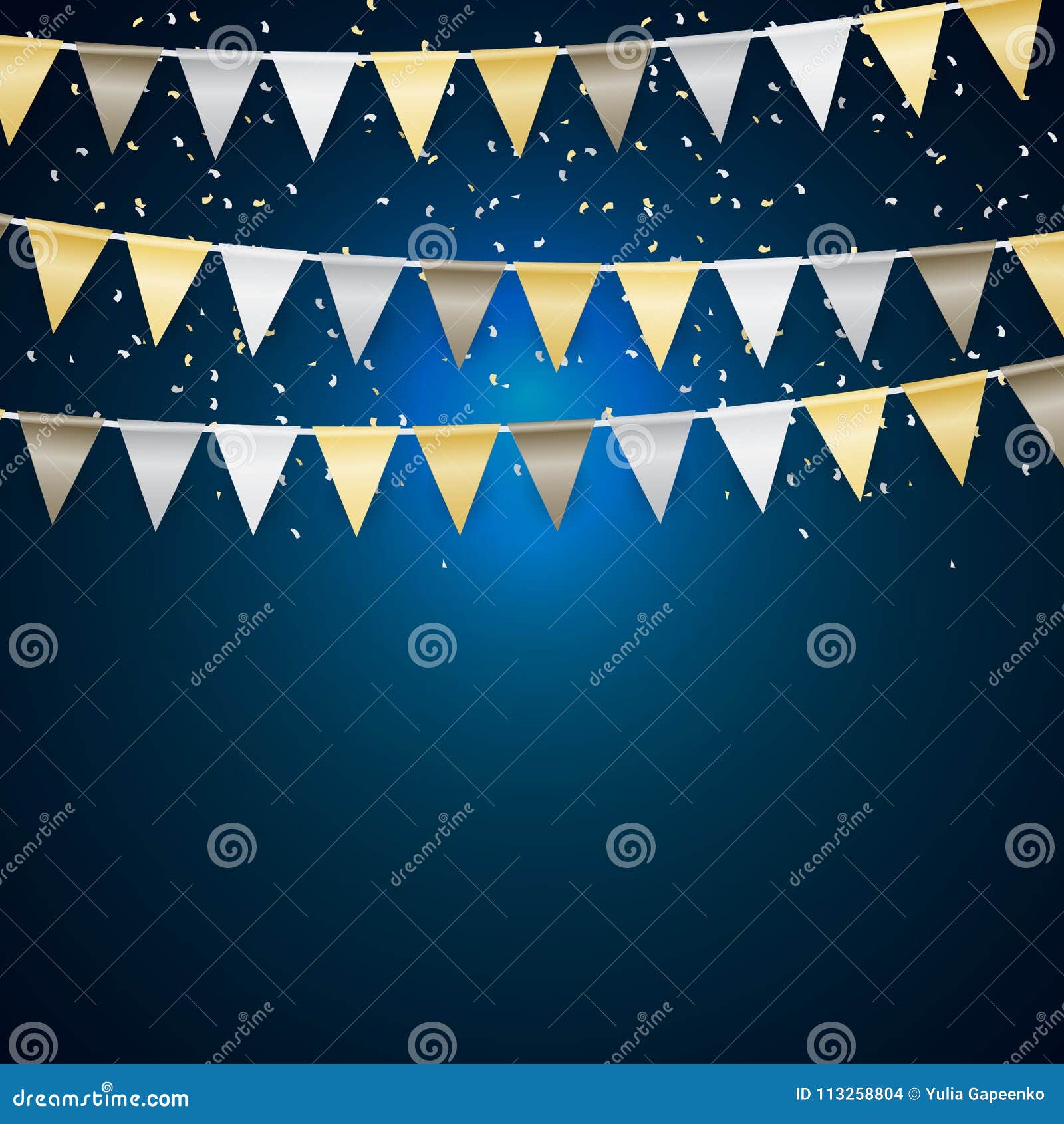 Party Background with Flags Vector Illustration Stock Vector - Illustration of party, festival ...