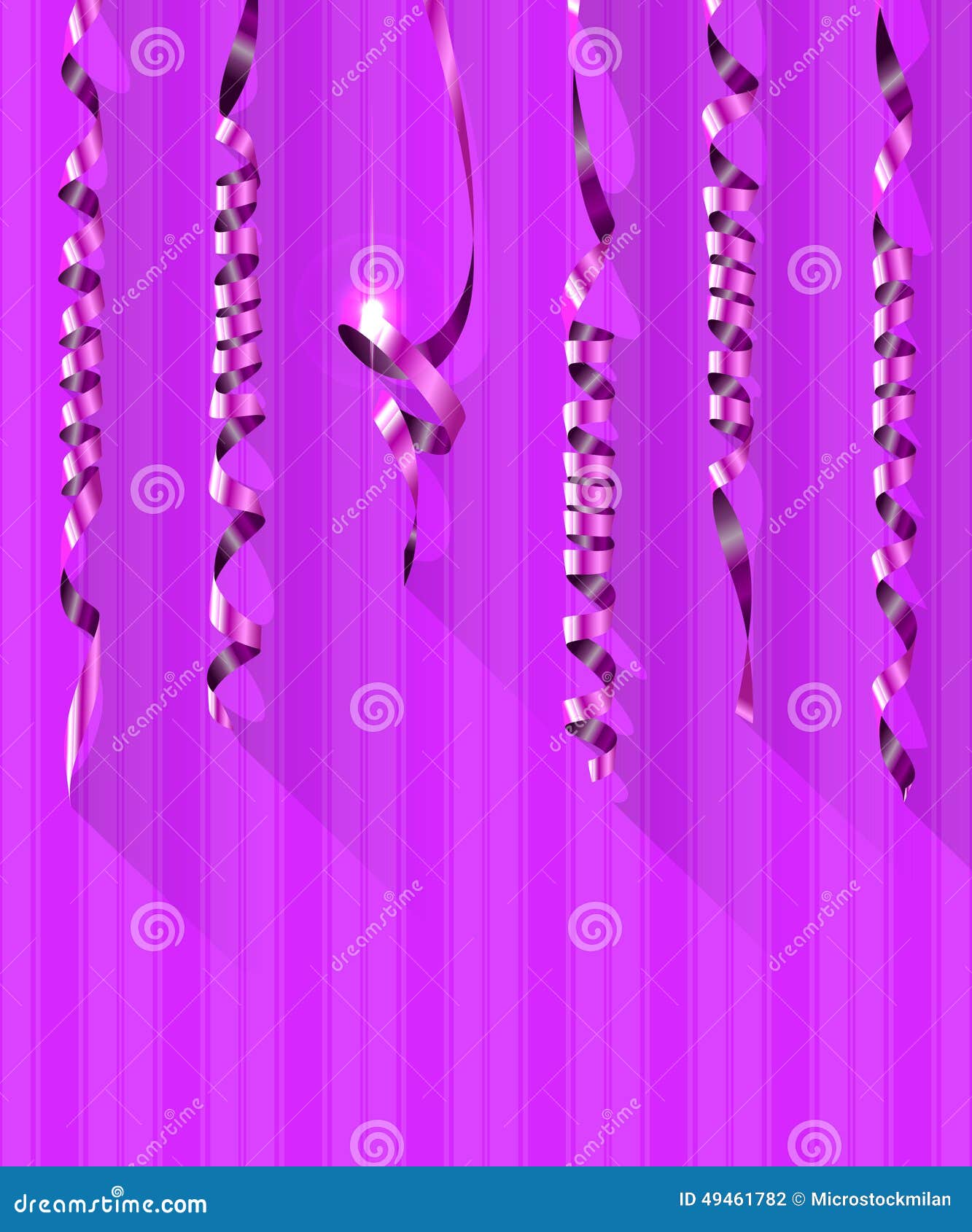 Party Background with Gold Streamers. Vector Stock Vector ...