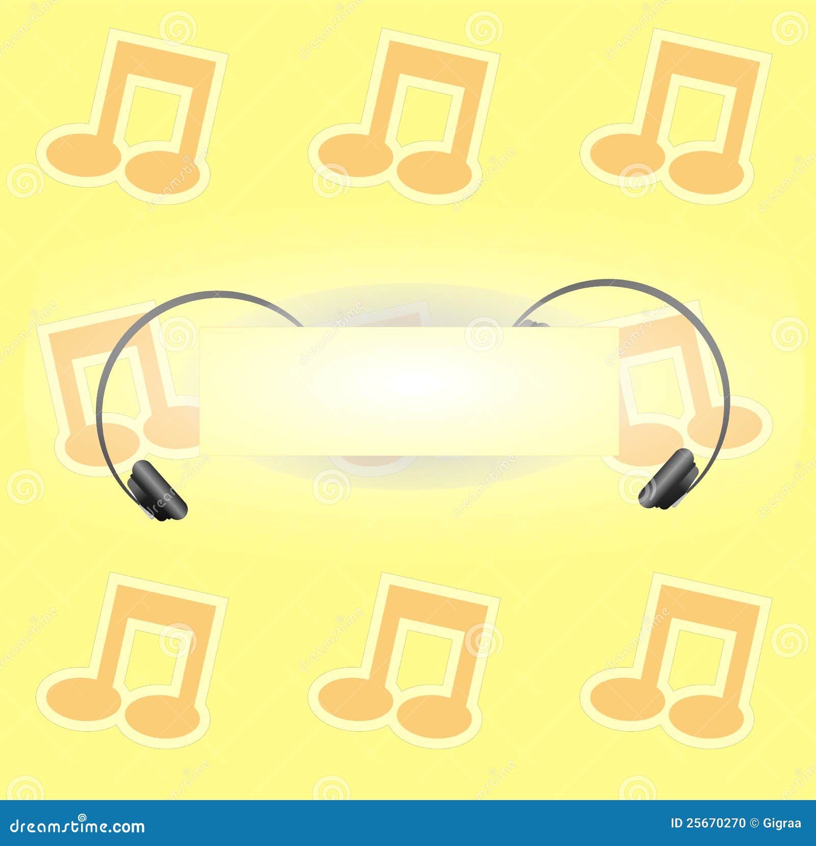 Party Background with Music Notes Stock Vector - Illustration of ...