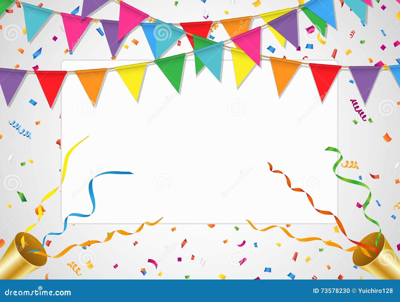 Party Background with White Board Stock Vector - Illustration of ...