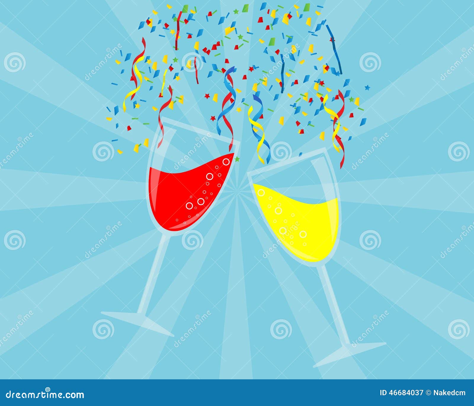 Party Background with Wine Glass Stock Vector - Illustration of vintage ...