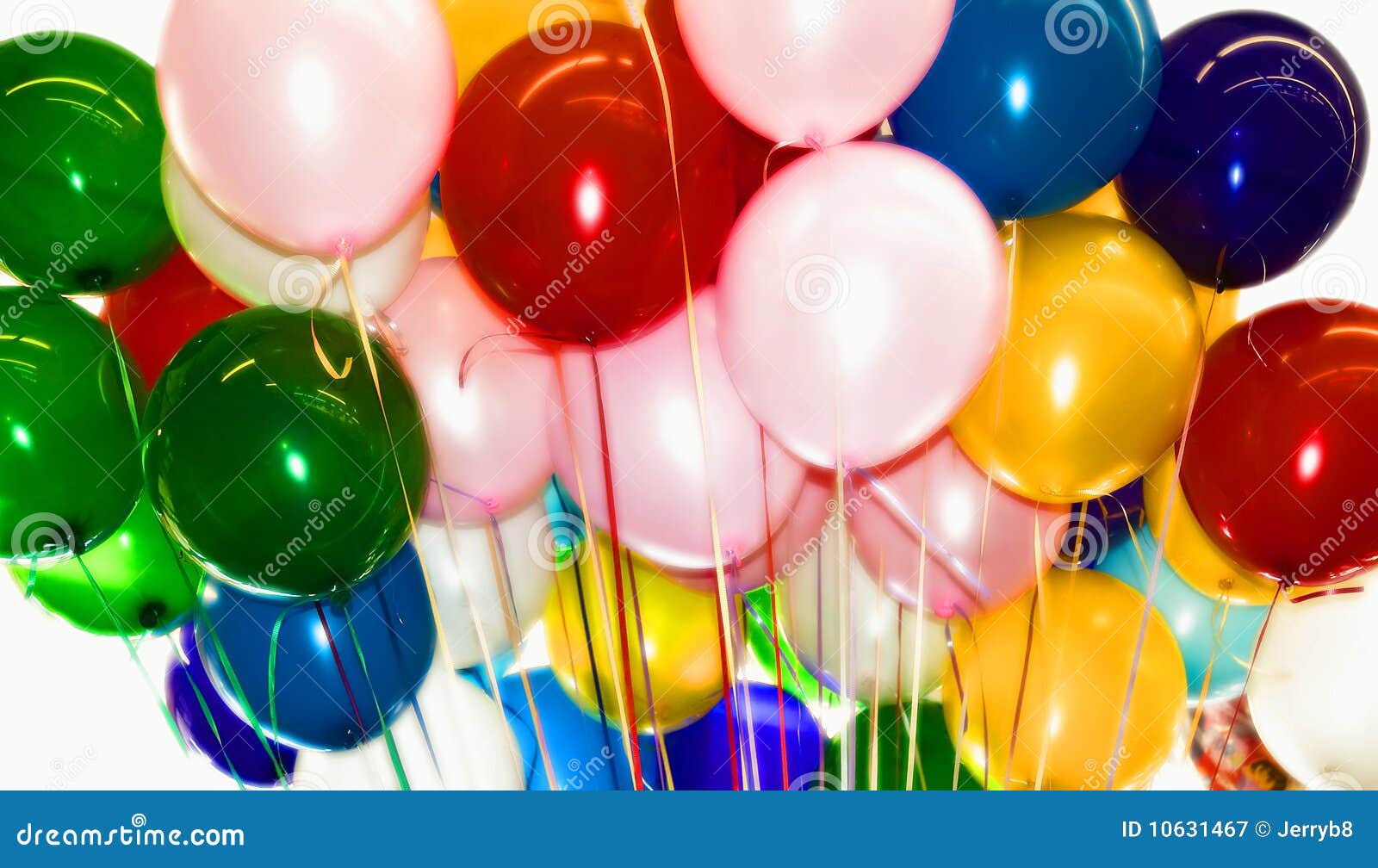 Party-Ballone stockbild. Bild von blau, farben, partei - 10631467