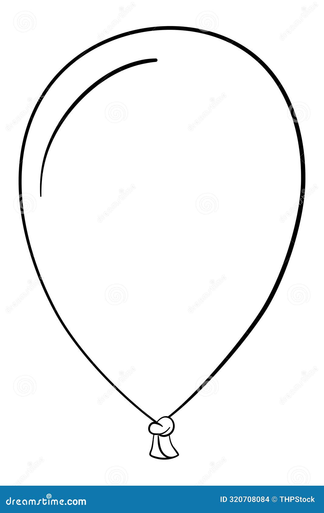 Party Balloon Line Art Vector Stock Vector - Illustration of balloon ...