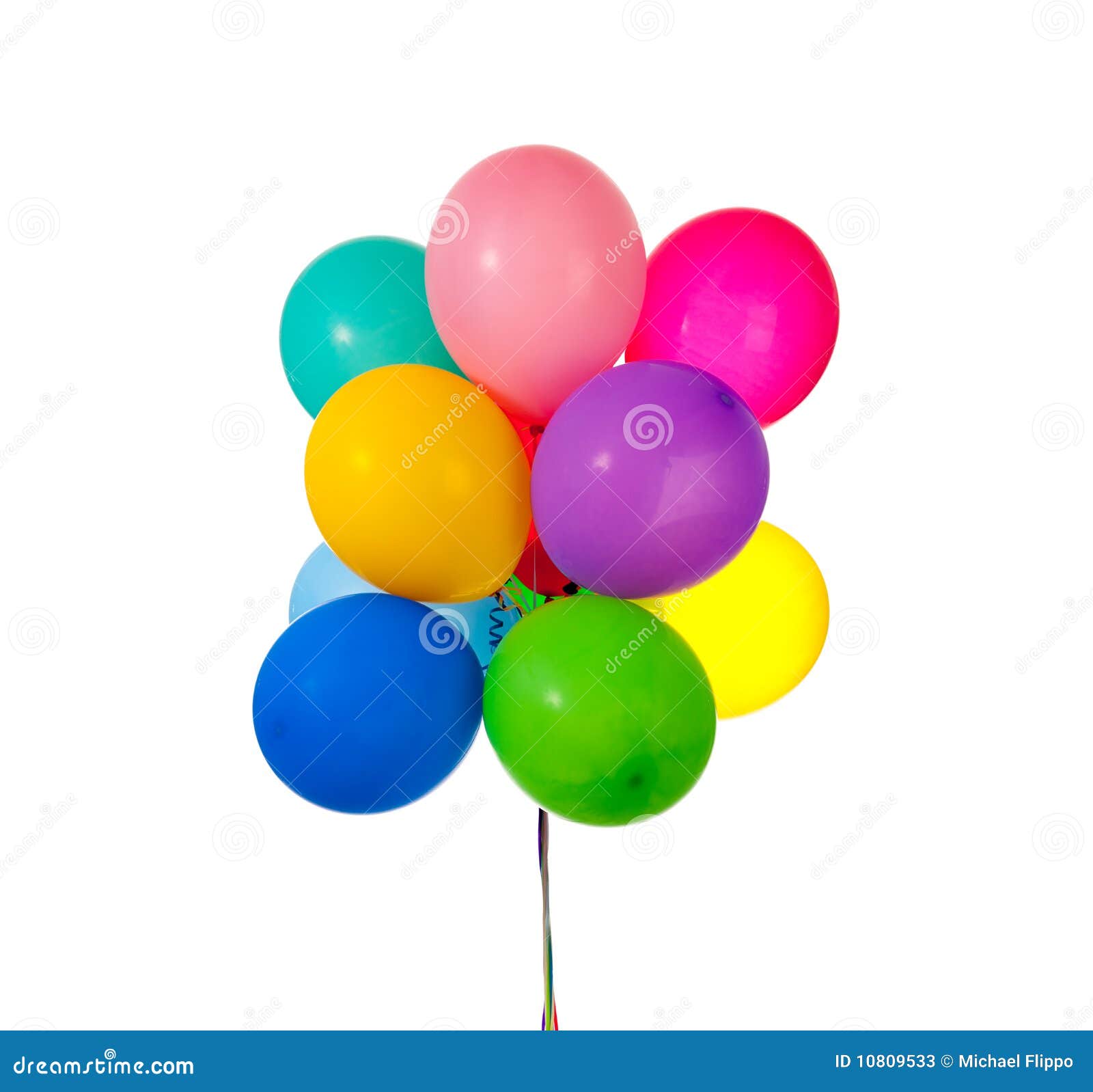 Party Balloons stock image. Image of balloon, studio - 10809533