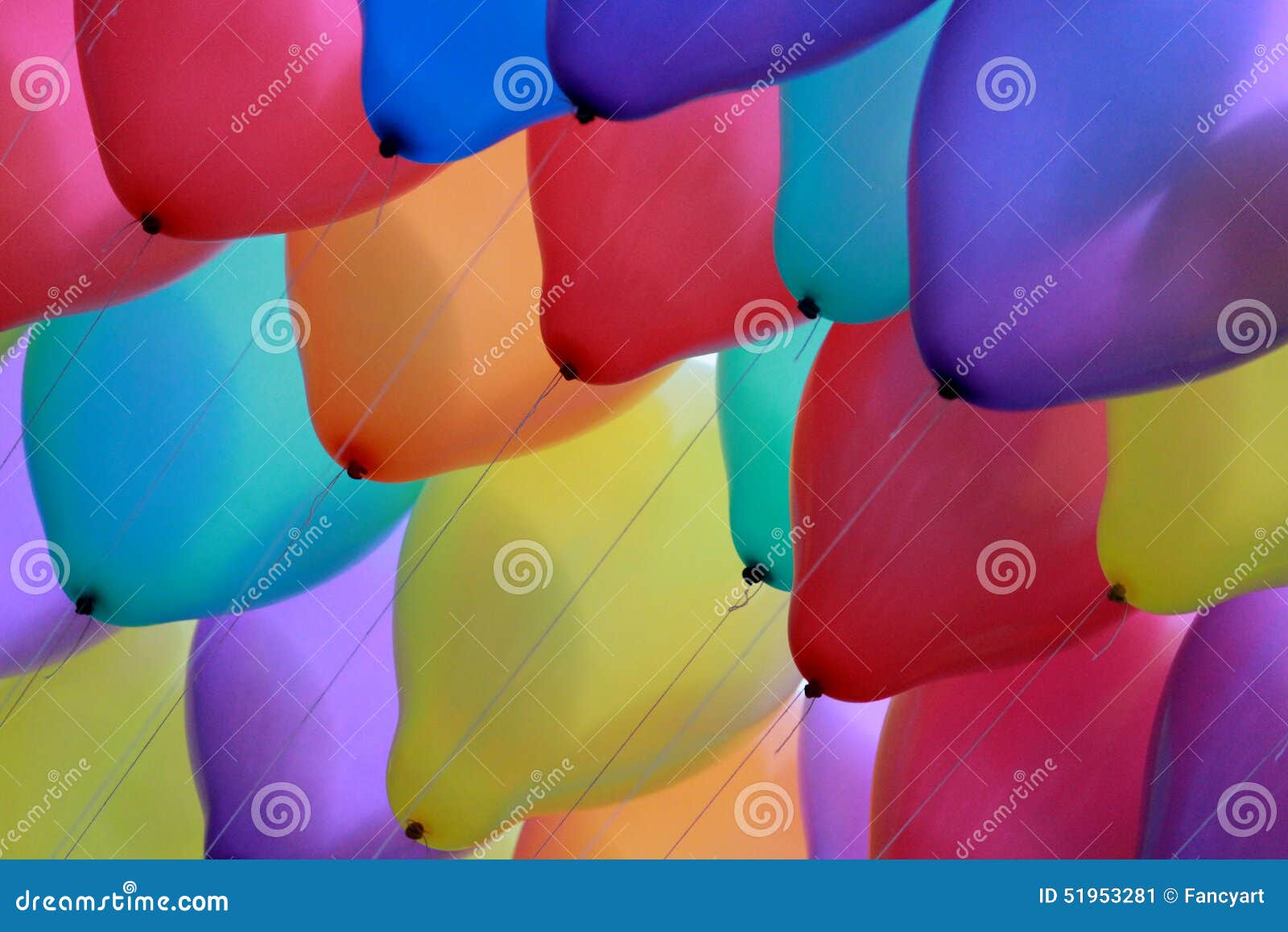 Party balloons high up stock image. Image of celebrate - 51953281