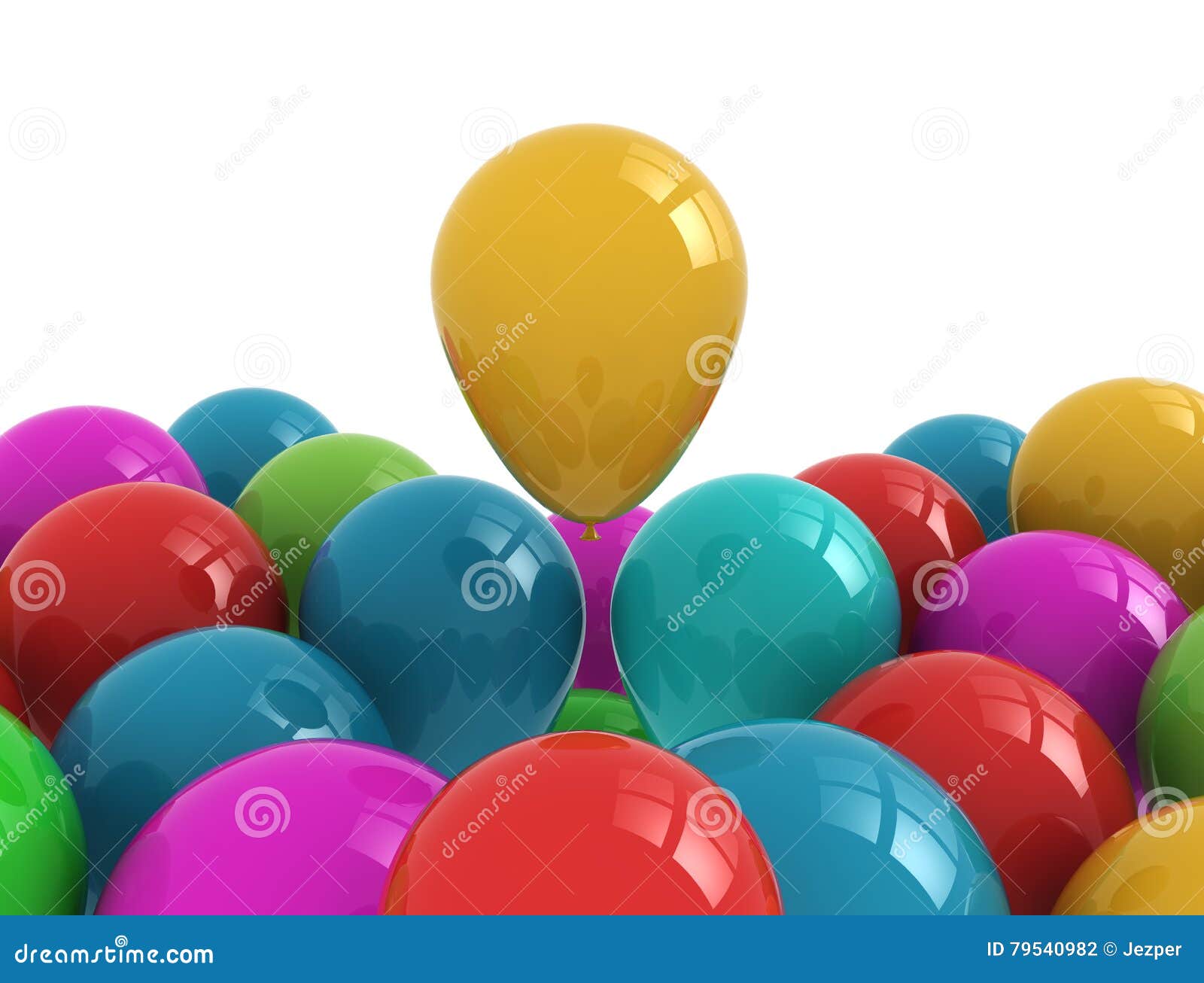 Party balloons multi color stock illustration. Illustration of ...