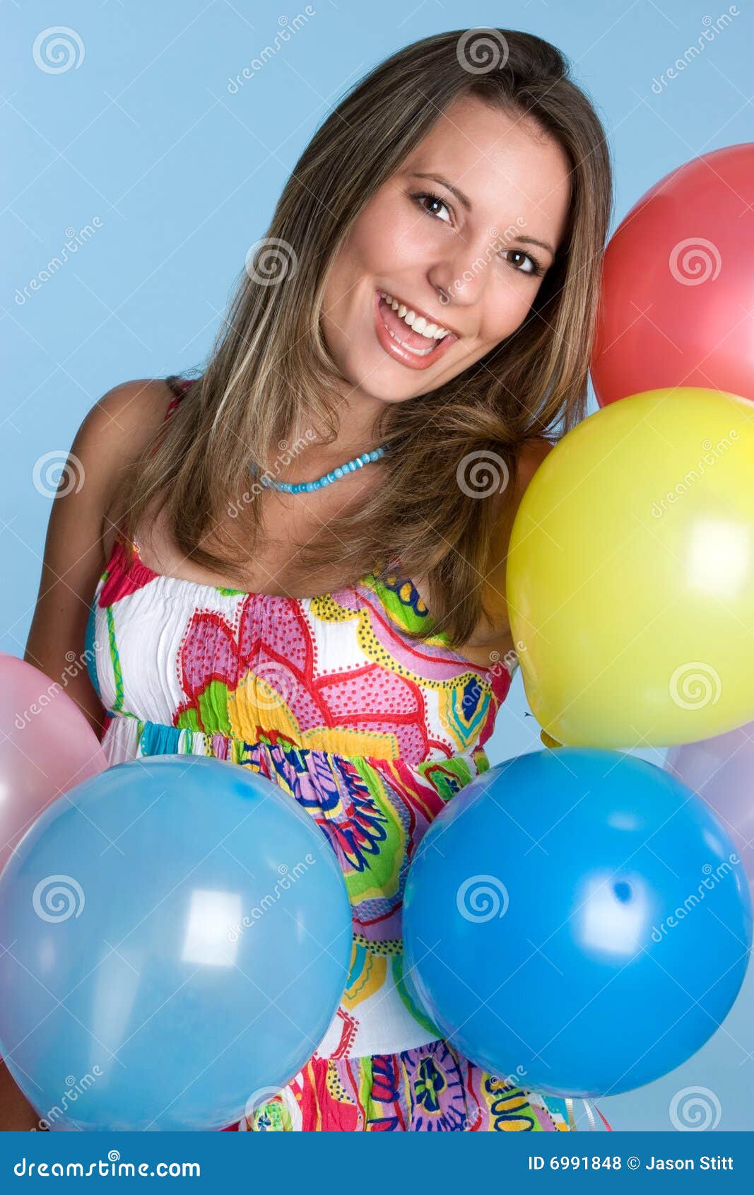 Party Balloons Woman stock photo. Image of woman, cheerful - 6991848