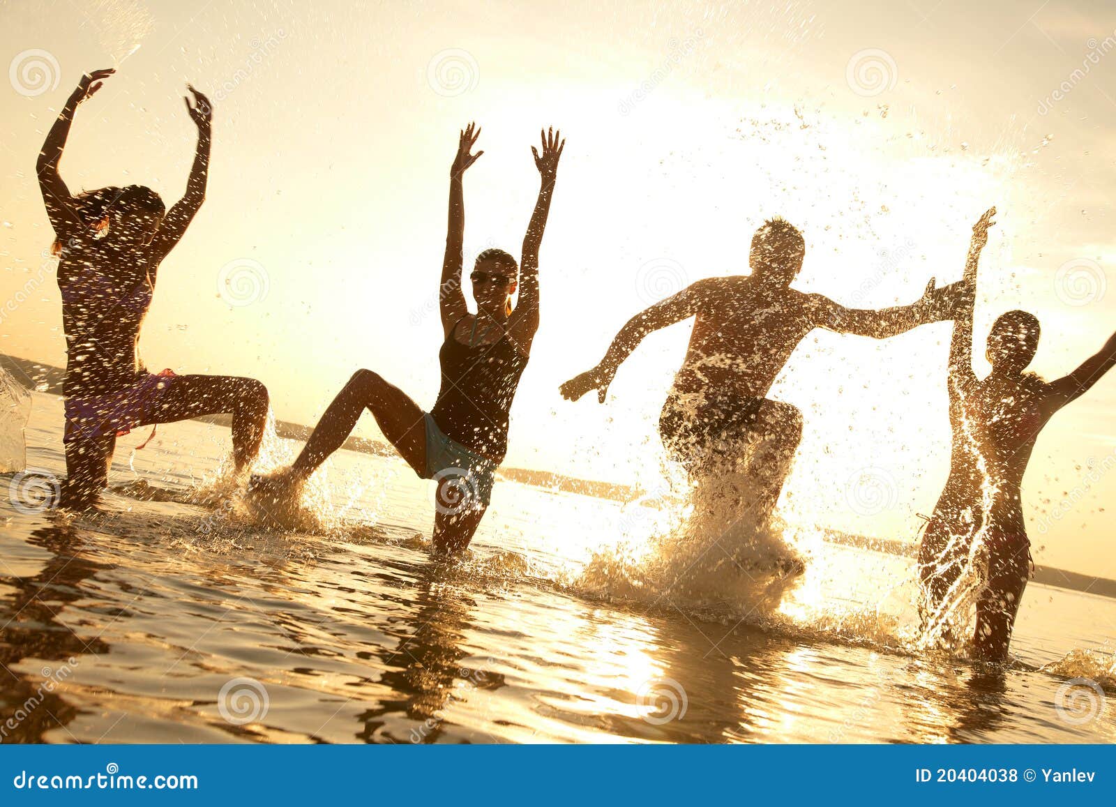 Party on beach stock photo. Image of celebration, splashes - 20404038