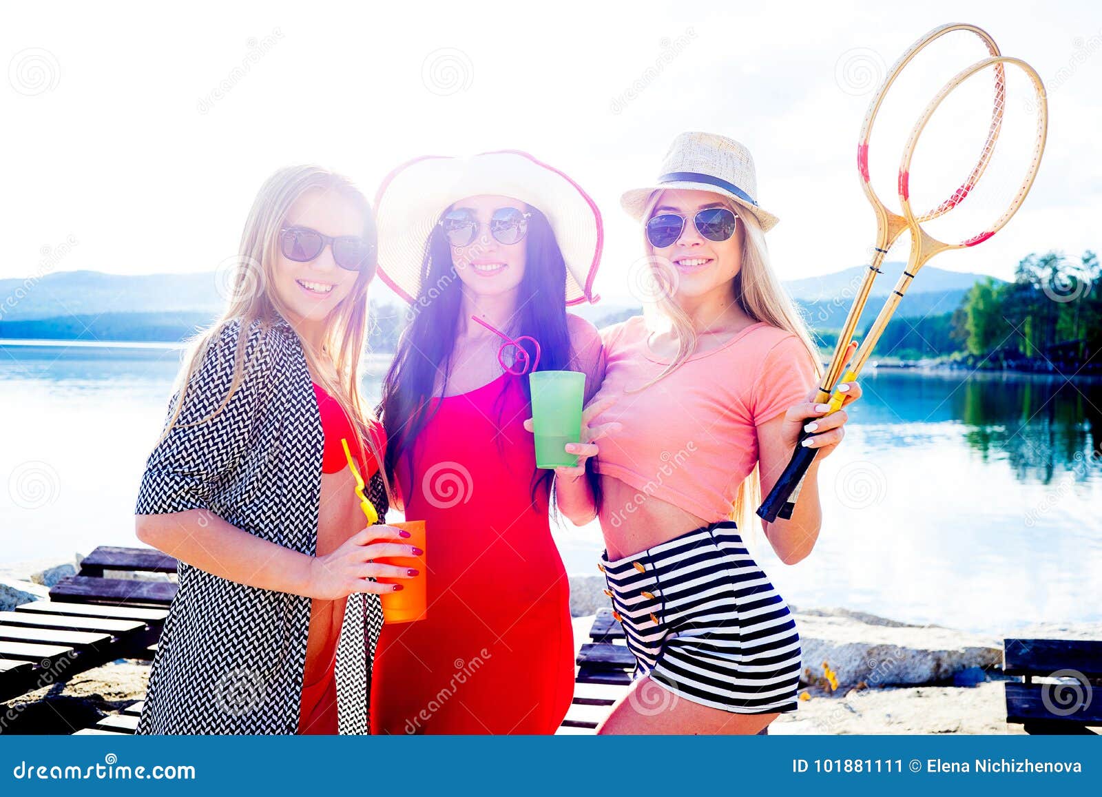 Party on the beach stock image. Image of friendship - 101881111
