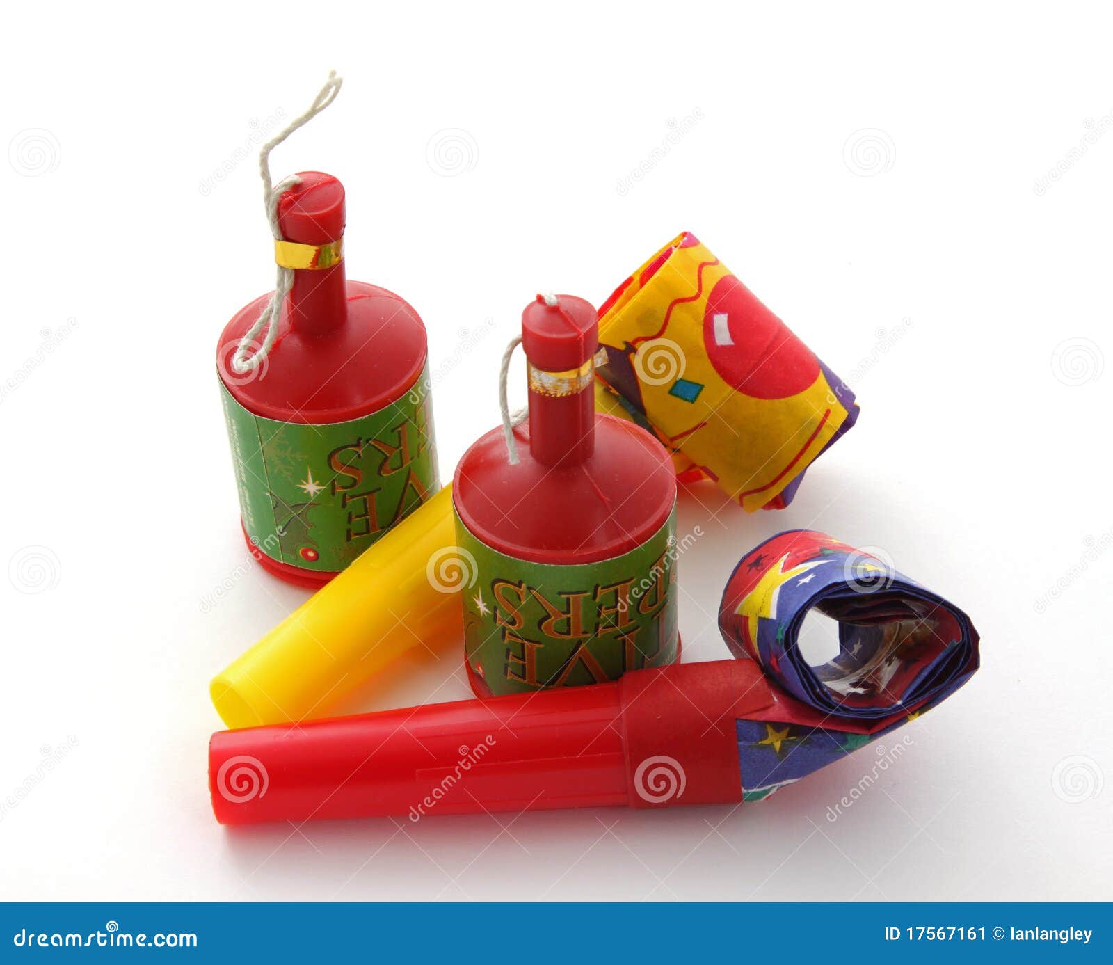 Party blowers and poppers stock image. Image of decorative - 17567161