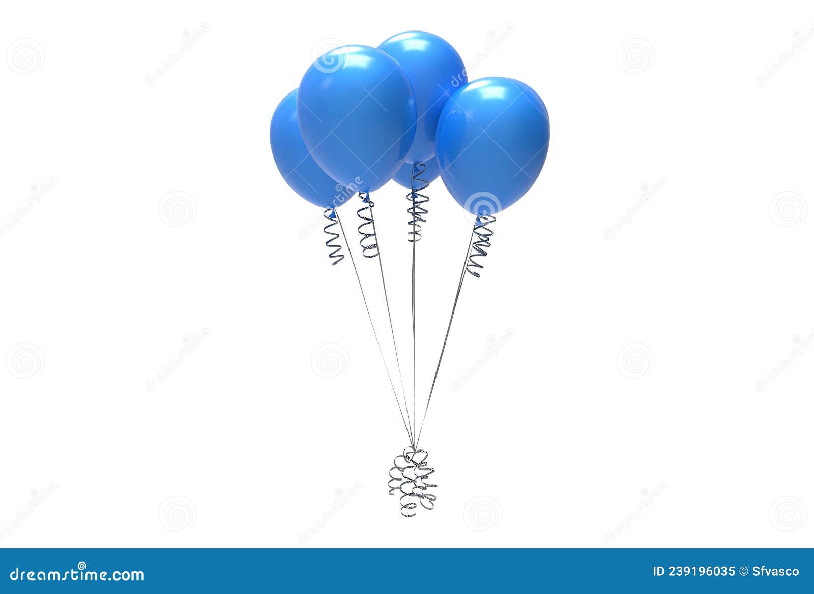 Party Blue Balloons for Decoration Stock Image - Image of balloon ...