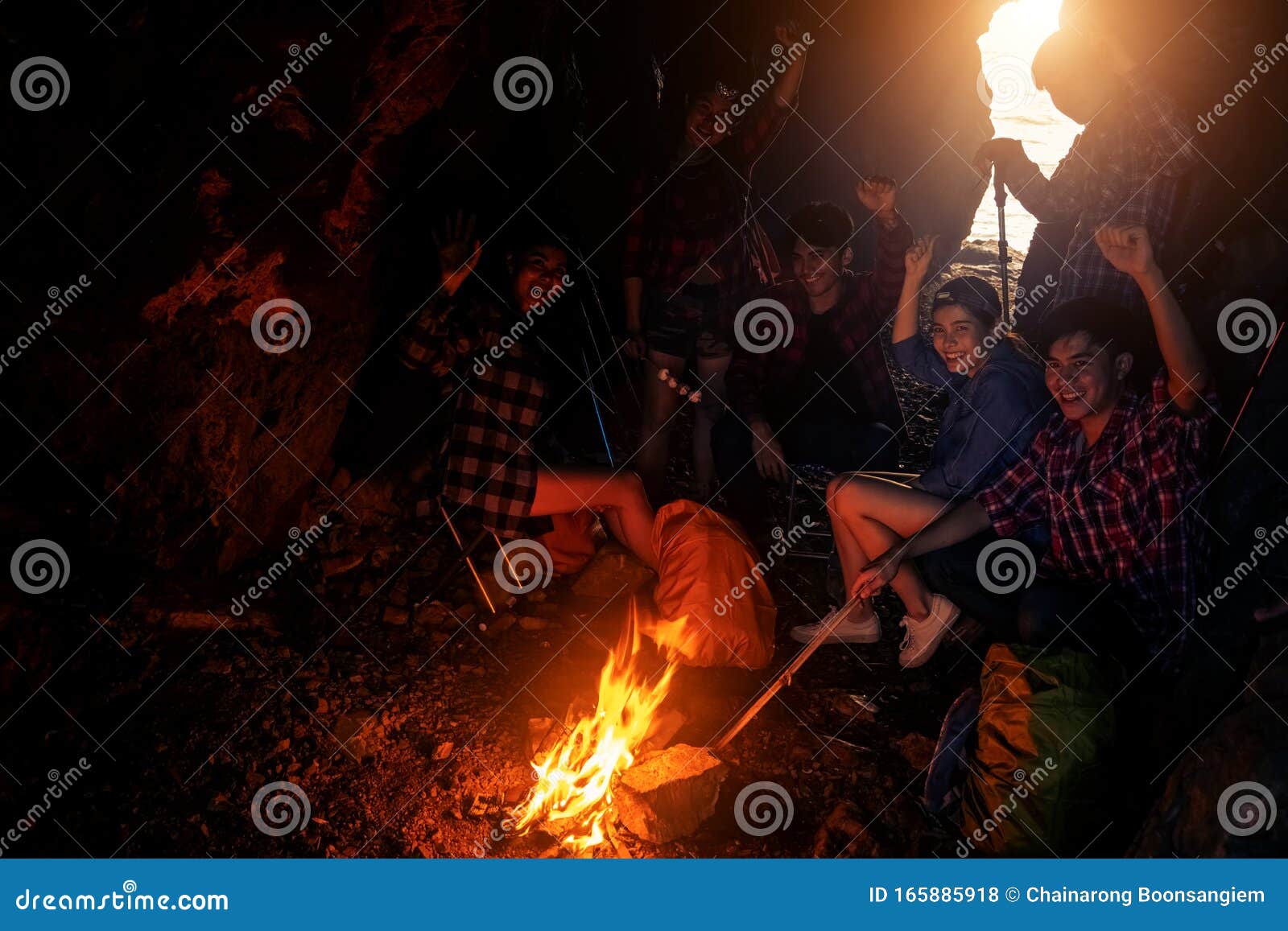 Party Bonfire stock photo. Image of dark, bonfire, firewood - 165885918