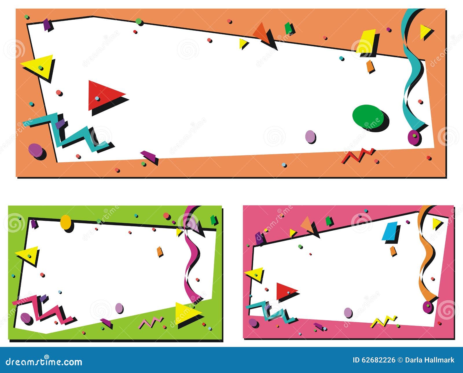 Party Border stock vector. Illustration of announcement - 62682226