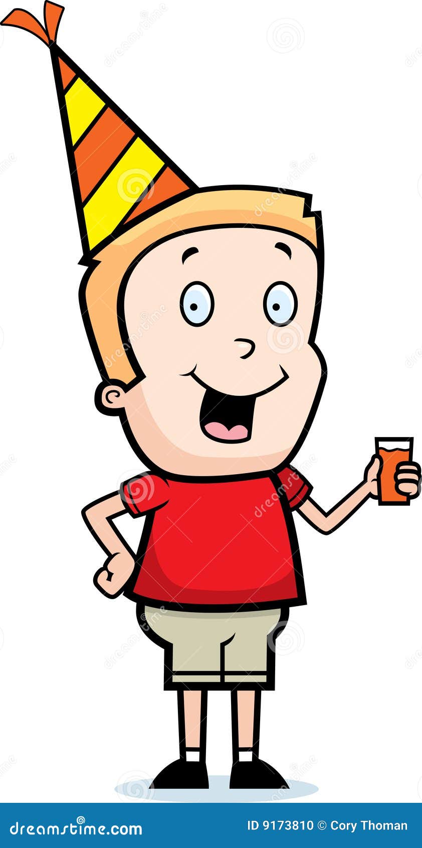 Party Boy stock vector. Illustration of child, little - 9173810