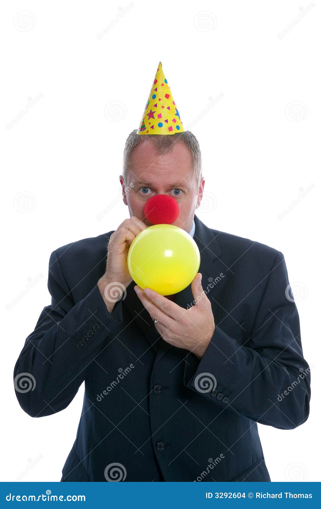 Party businessman stock photo. Image of dressed, balloon - 3292604