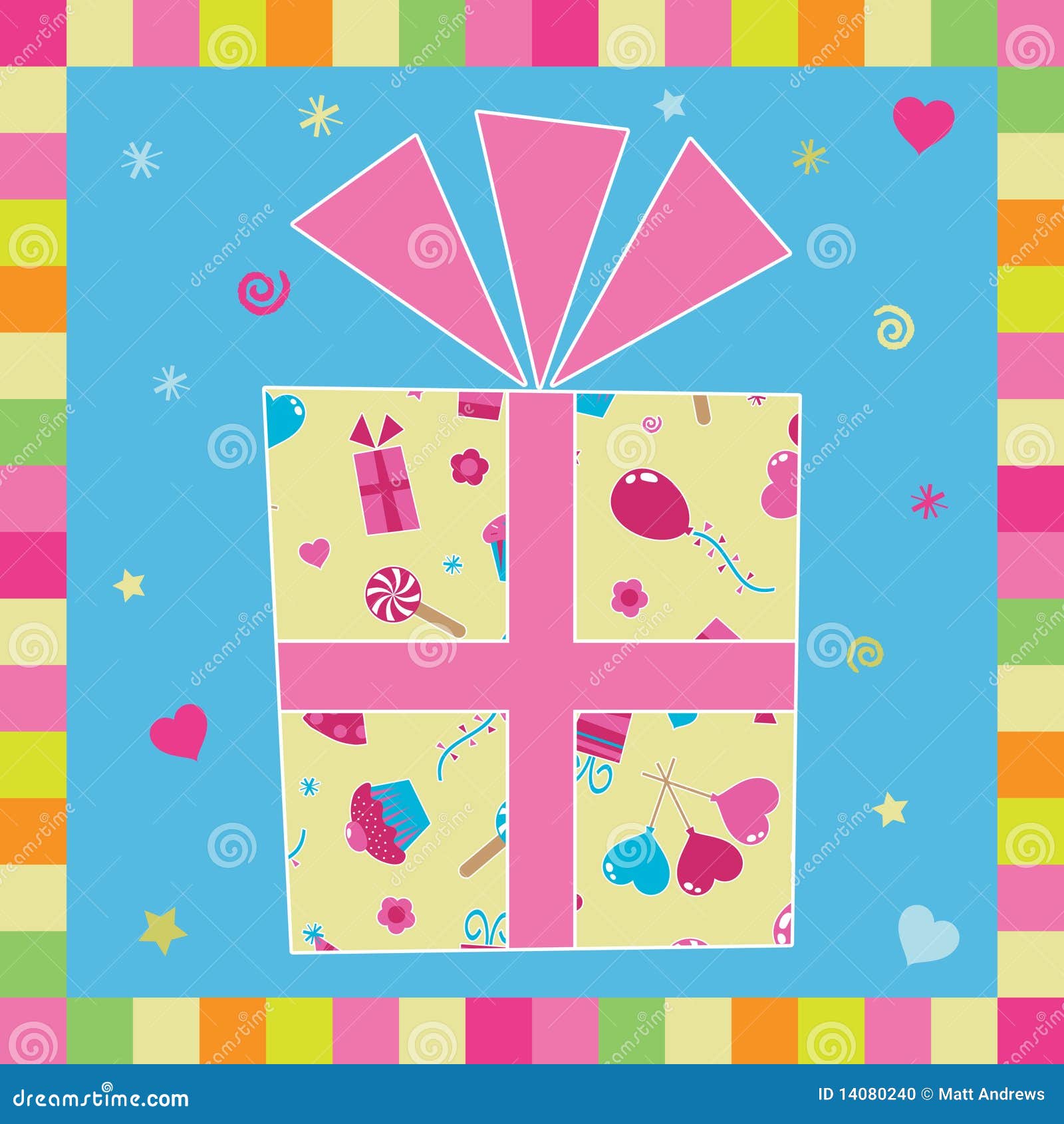 Party card stock vector. Illustration of heart, greeting - 14080240