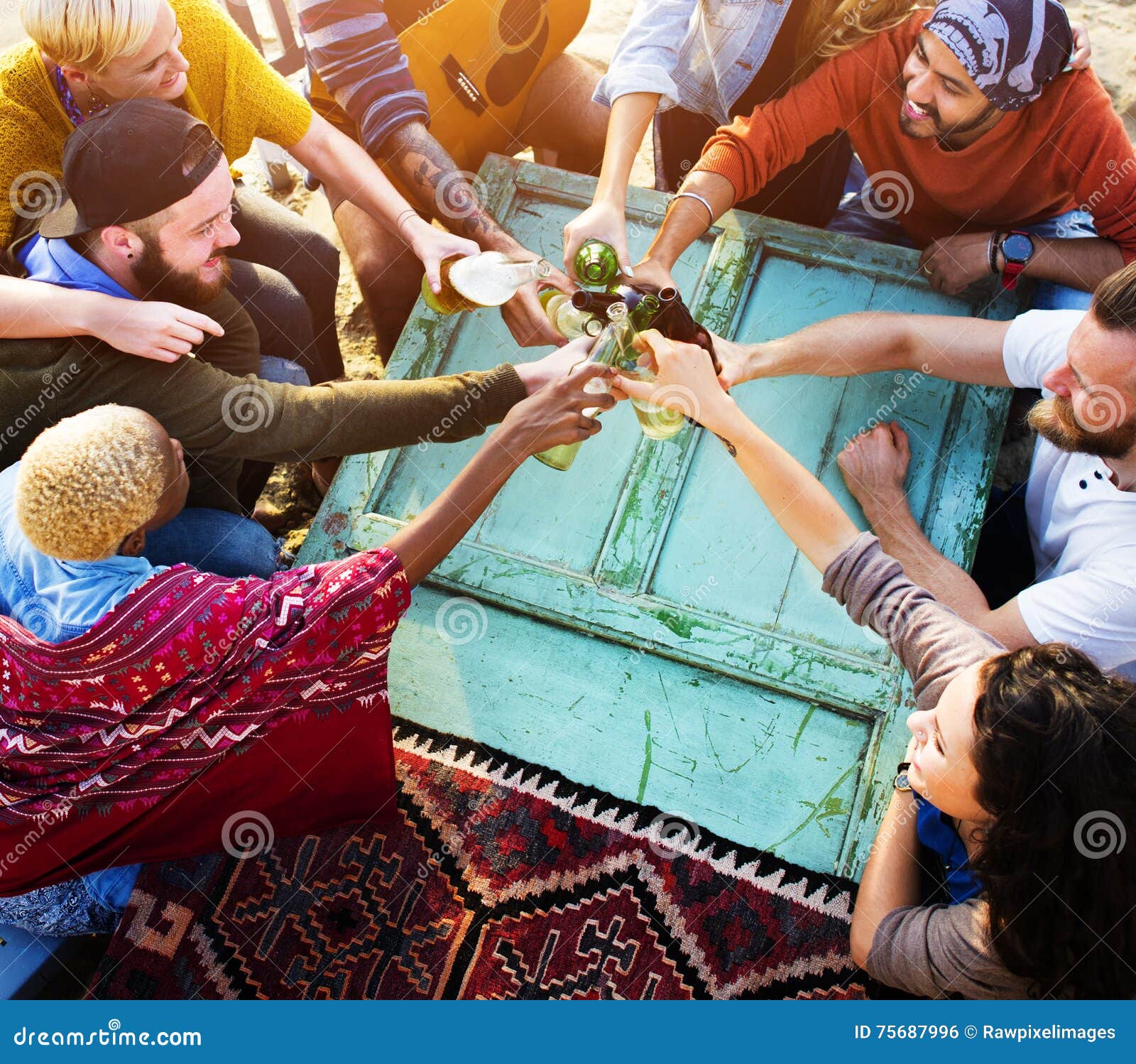 Party Celebrating Celebration Friendship Togetherness Concept Stock ...