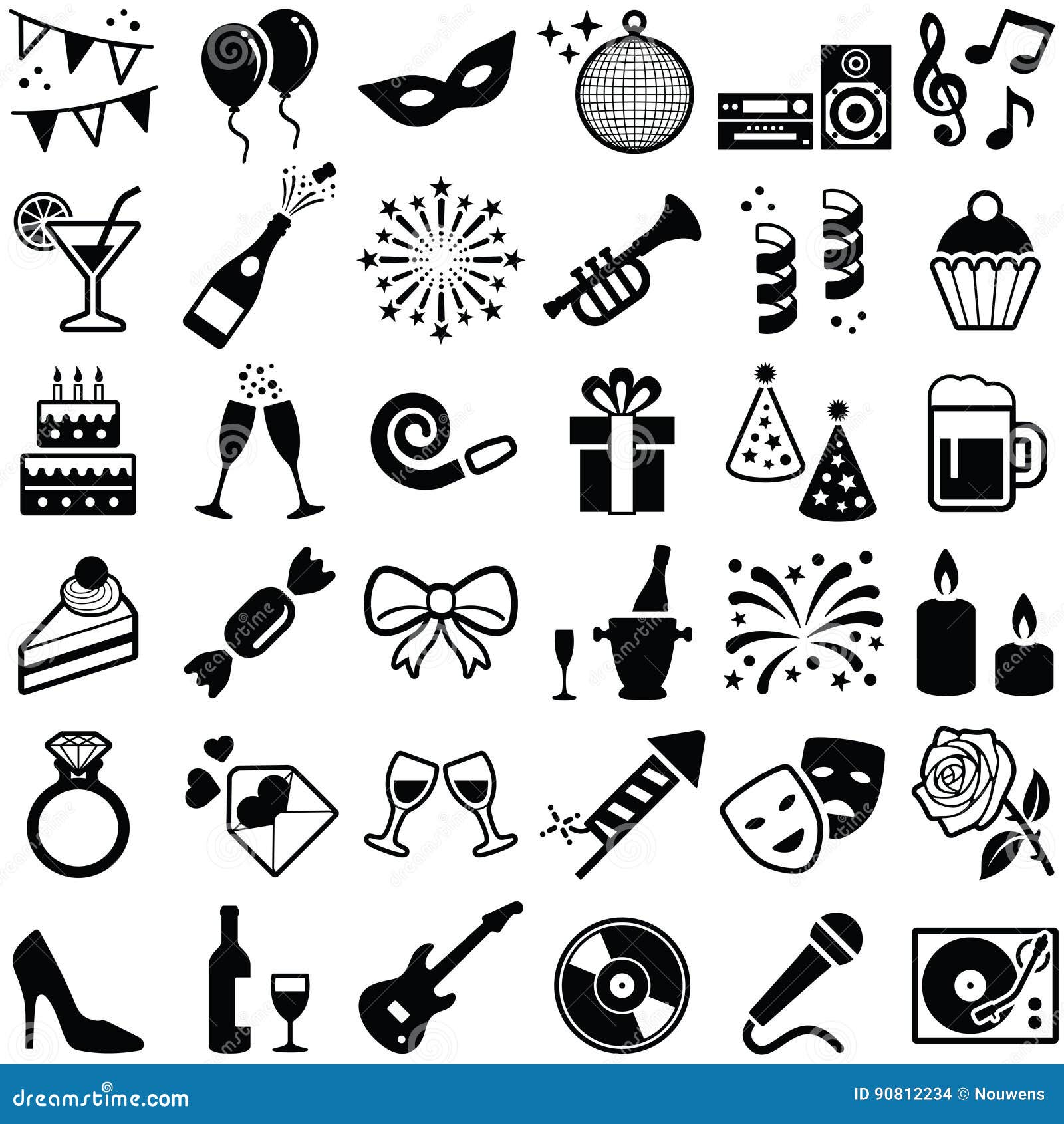 Party and Celebration Vector Icon Illustration Stock Vector ...