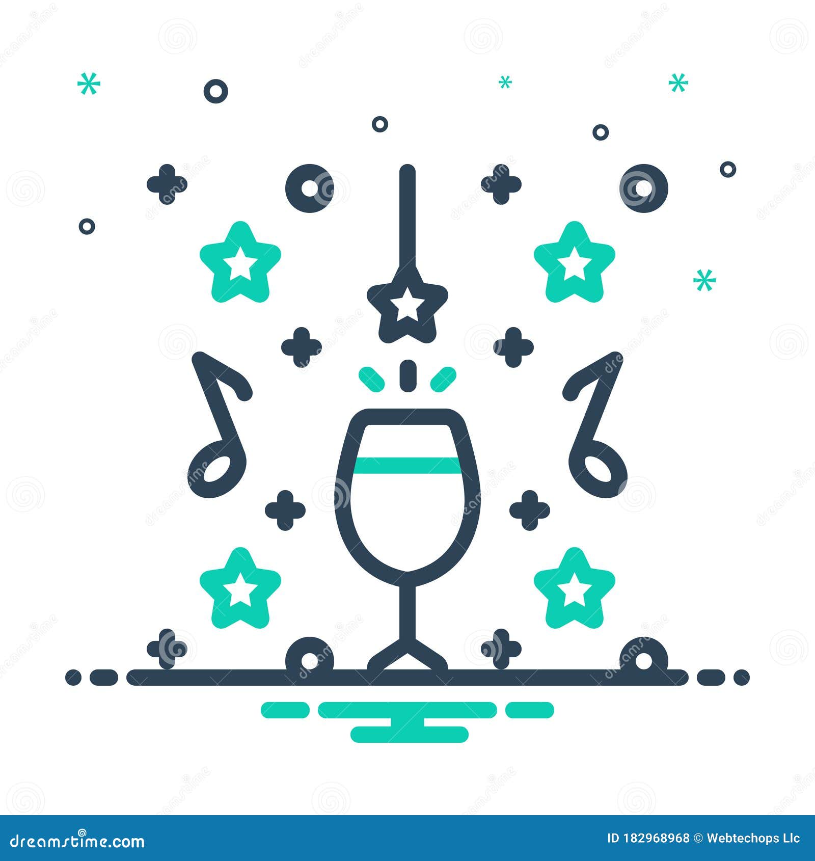 Mix Icon for Party Celebration, Party and Event Stock Vector ...