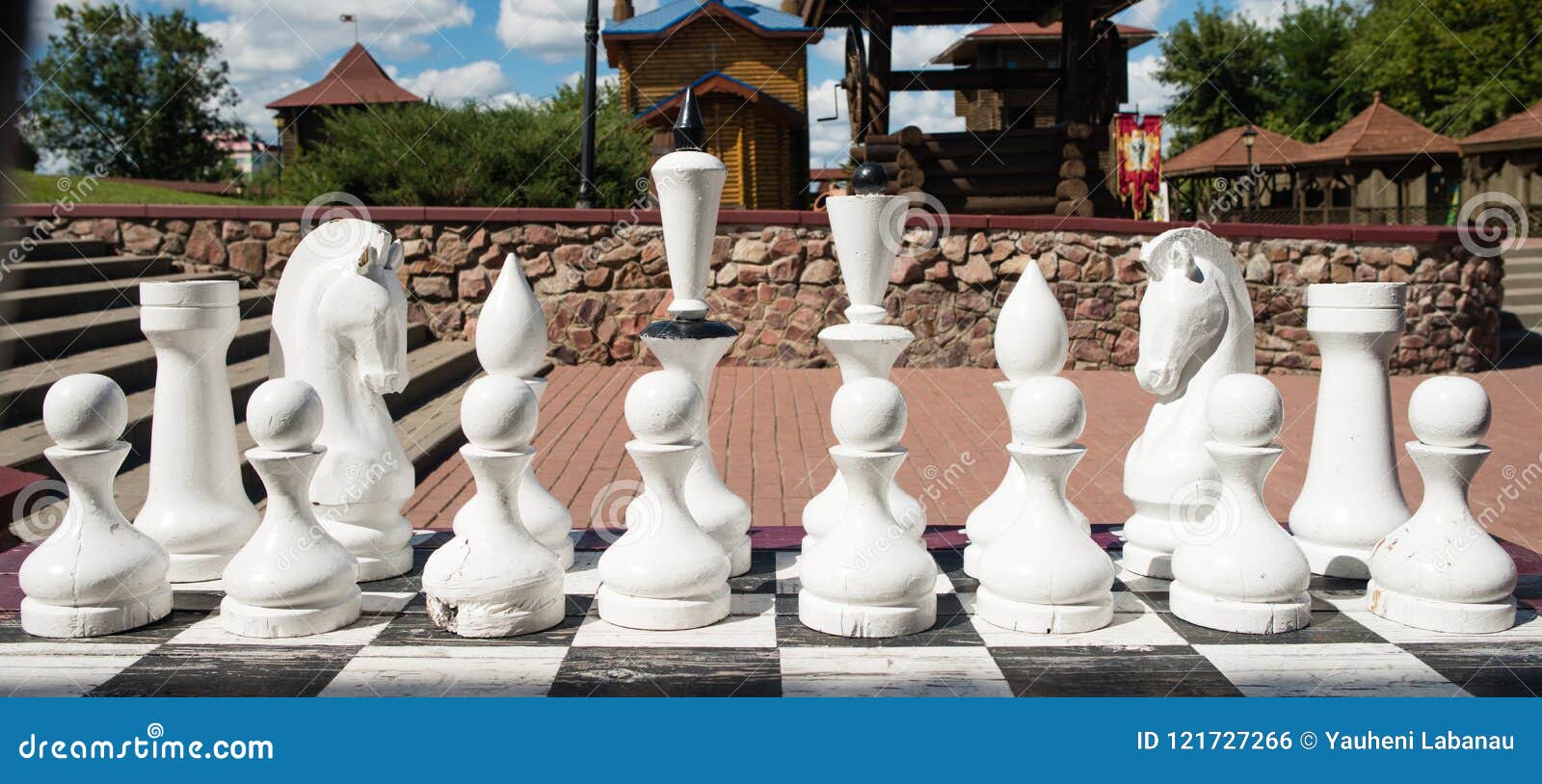 Party in Chess on a Summer Day Stock Photo - Image of figure, black ...