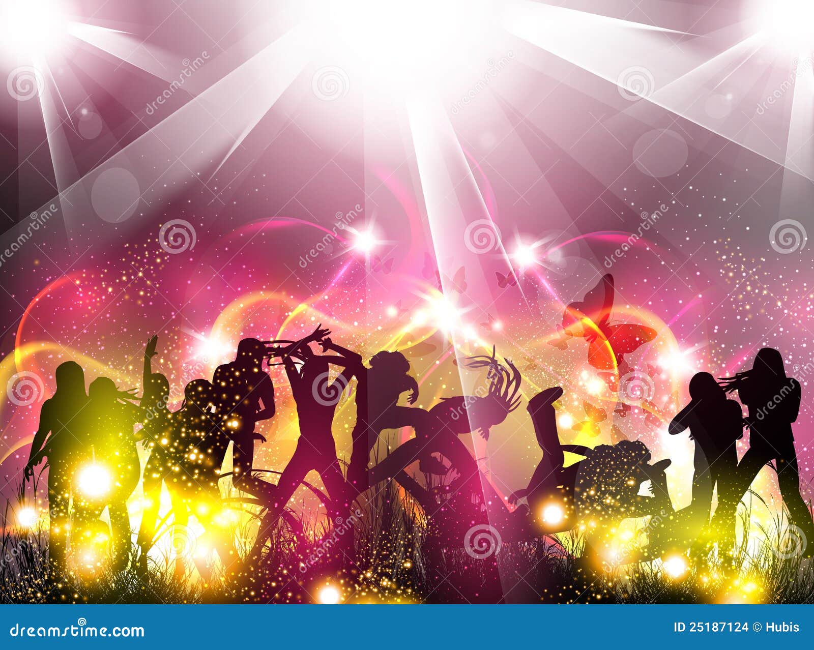 Party Color Light Illustration Stock Vector - Illustration of funky ...