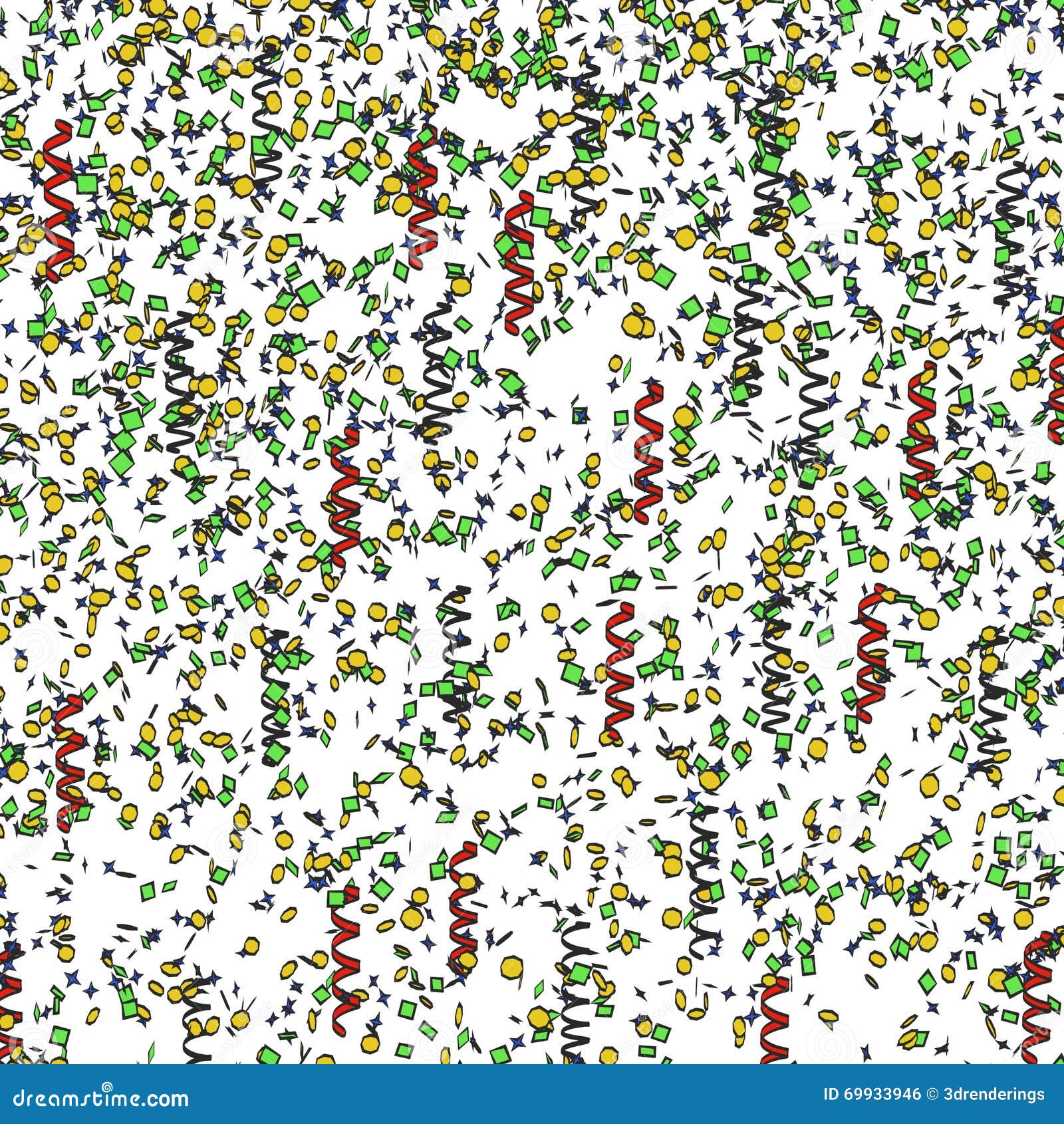 Party confetti stock illustration. Illustration of year - 69933946